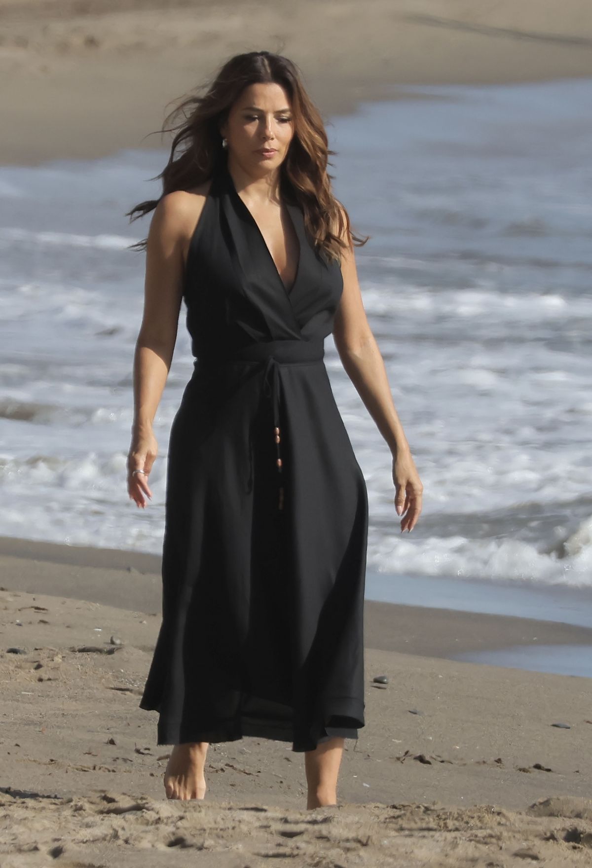 EVA LONGORIA at a Photoshoot on the Beach in Marbella 10/25/2024 ...