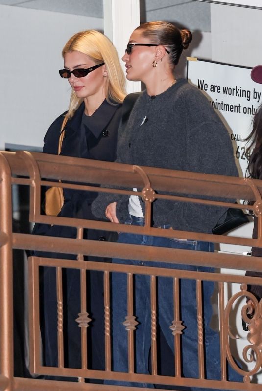 HAILEY BIEBER Night Out with KENDALL JENNER and Friends at Sushi Park ...