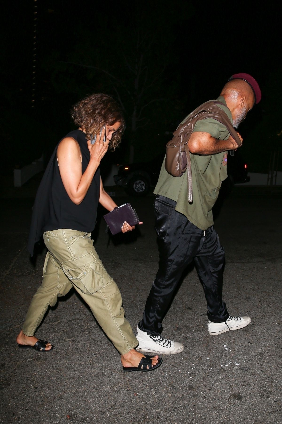 HALLE BERRY and Van Hunt Out for Dinner at Bird Street Club 10/03/2024 ...