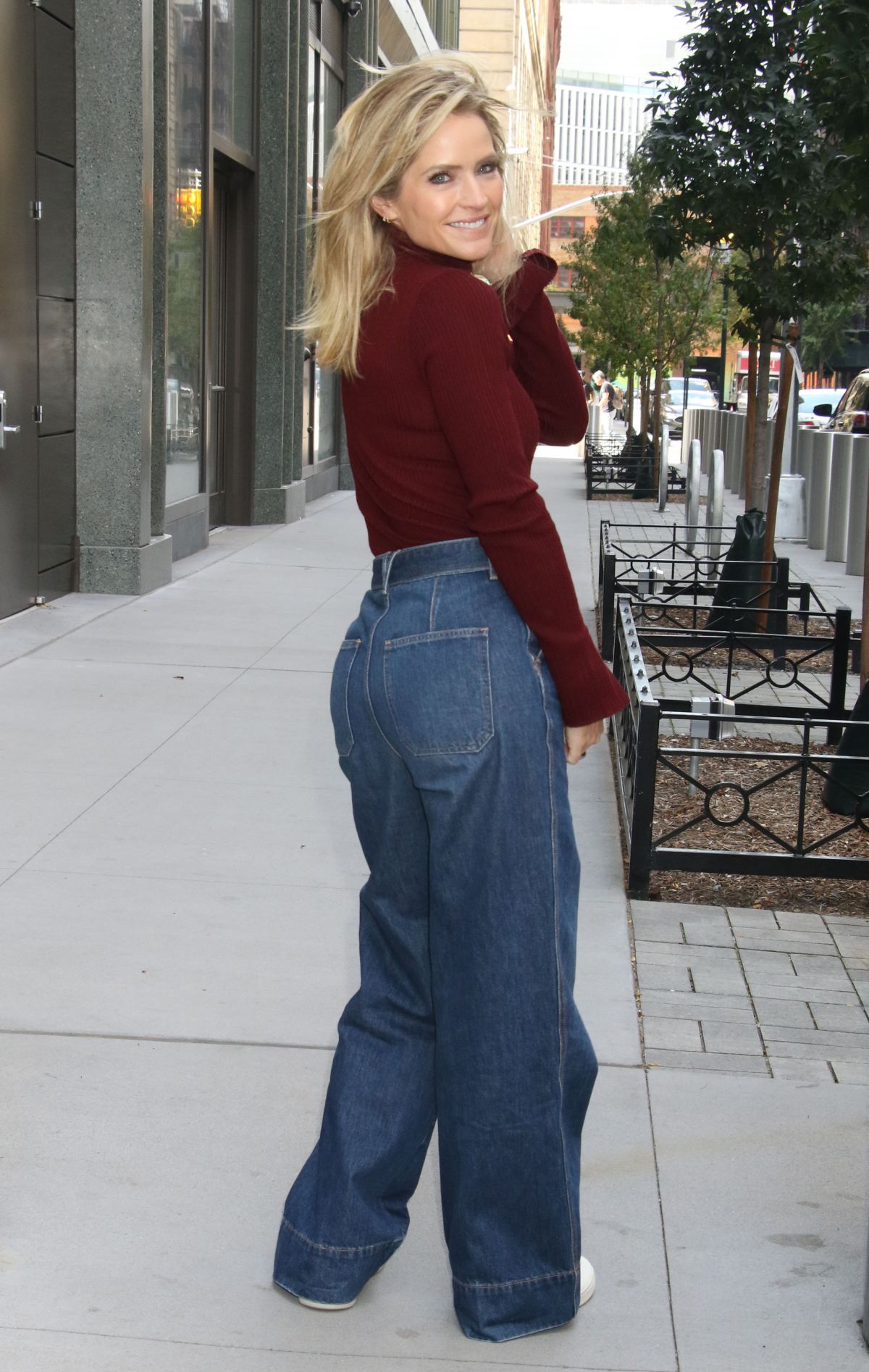 SARAH HAINES Arrives at The View TV Show in New York 10/07/2024 ...