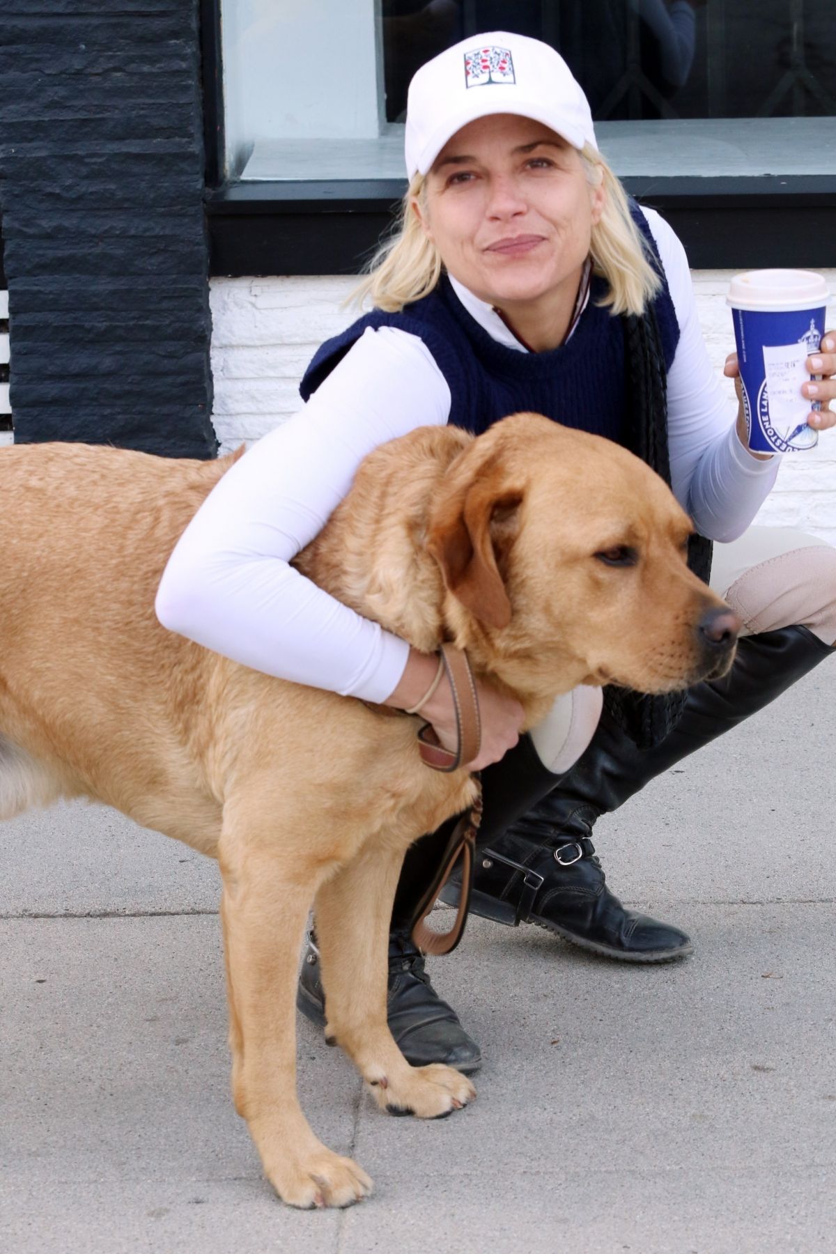 SELMA BLAIR Out with Her Dog Scout at Bluestone Lane in Los Angeles 10 ...