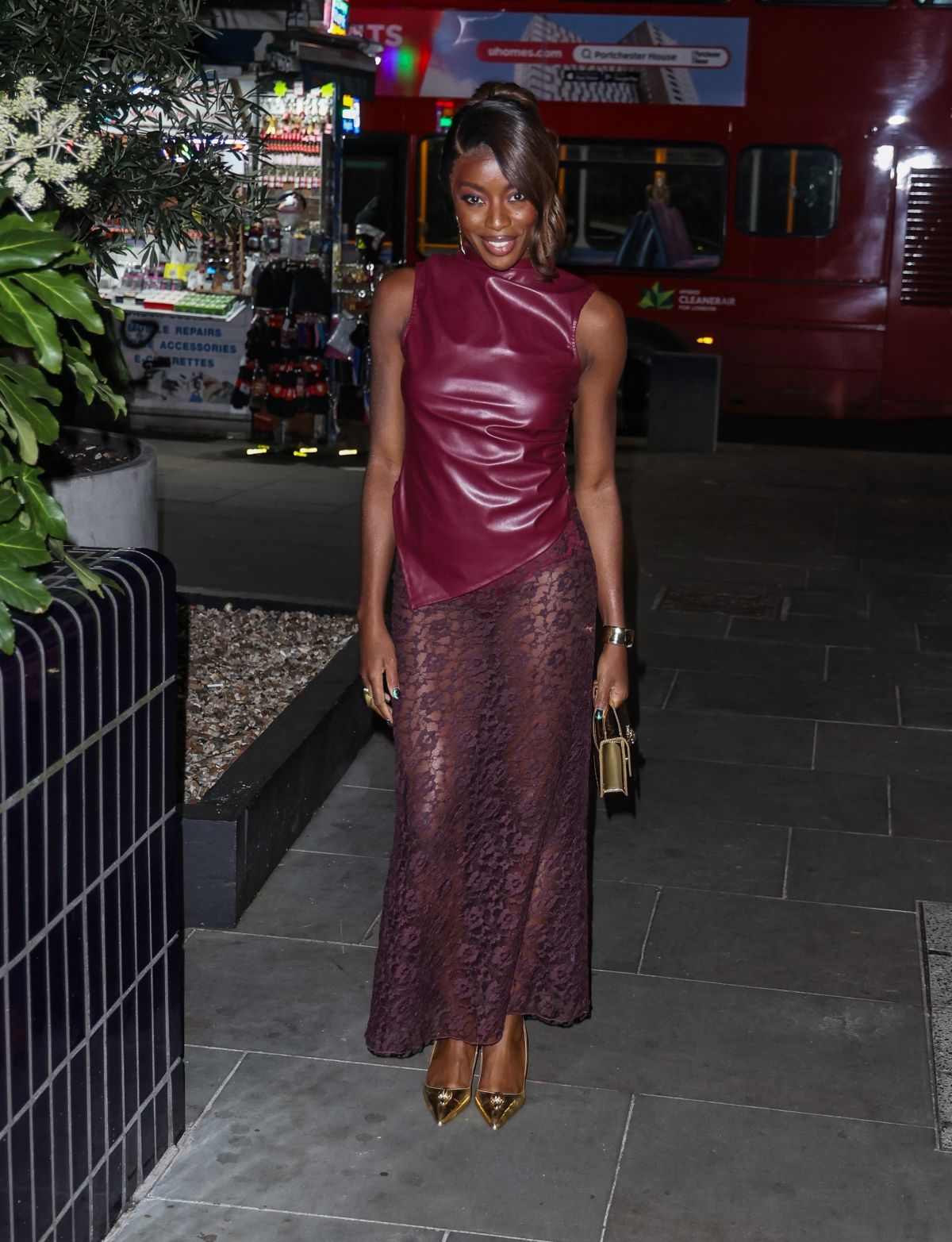 AJ ODUDU Arrives at Her Wrap Party at The Standard in London 11/22/2024 ...