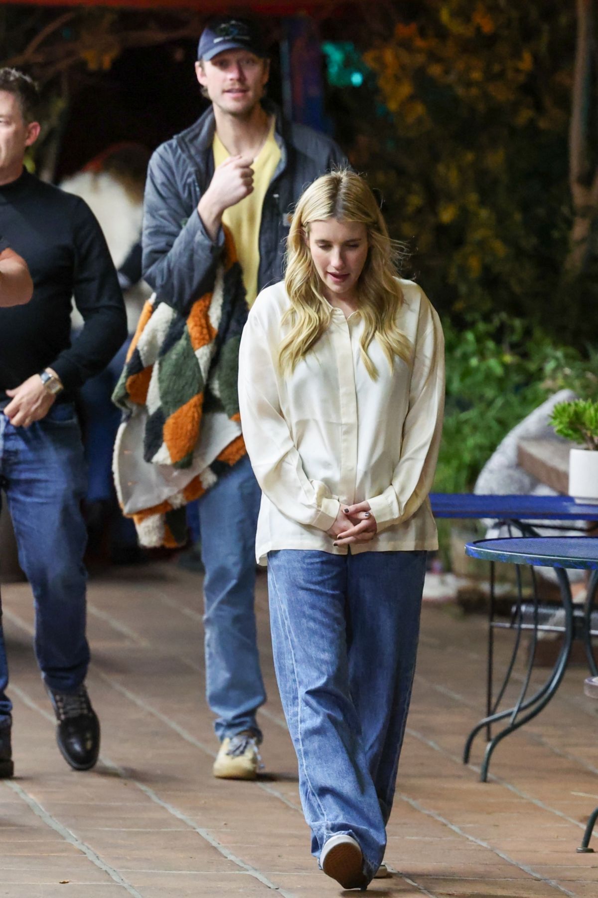 EMMA ROBERTS and Cody John Out for Dinner with Friends at Pace ...