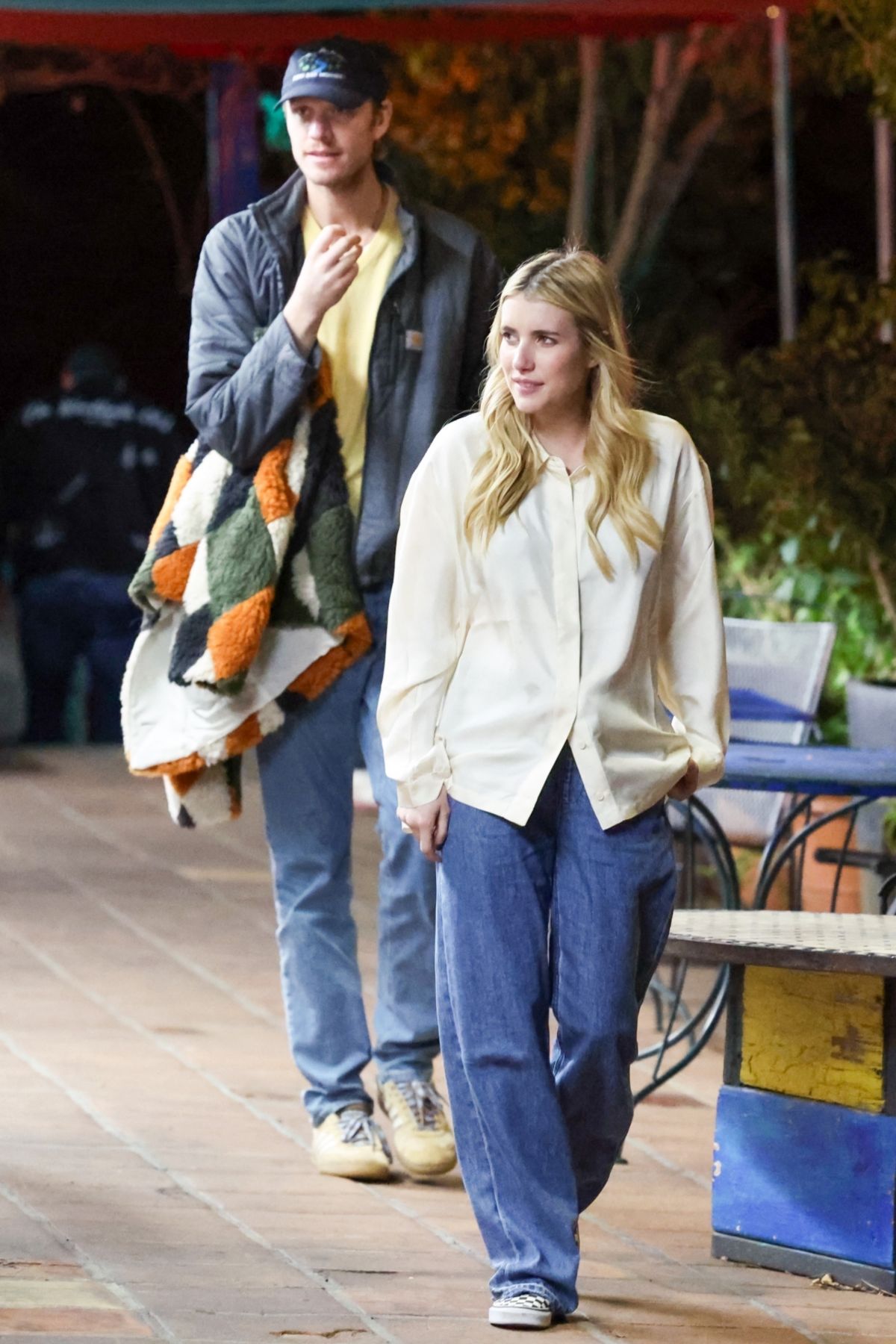 EMMA ROBERTS and Cody John Out for Dinner with Friends at Pace ...