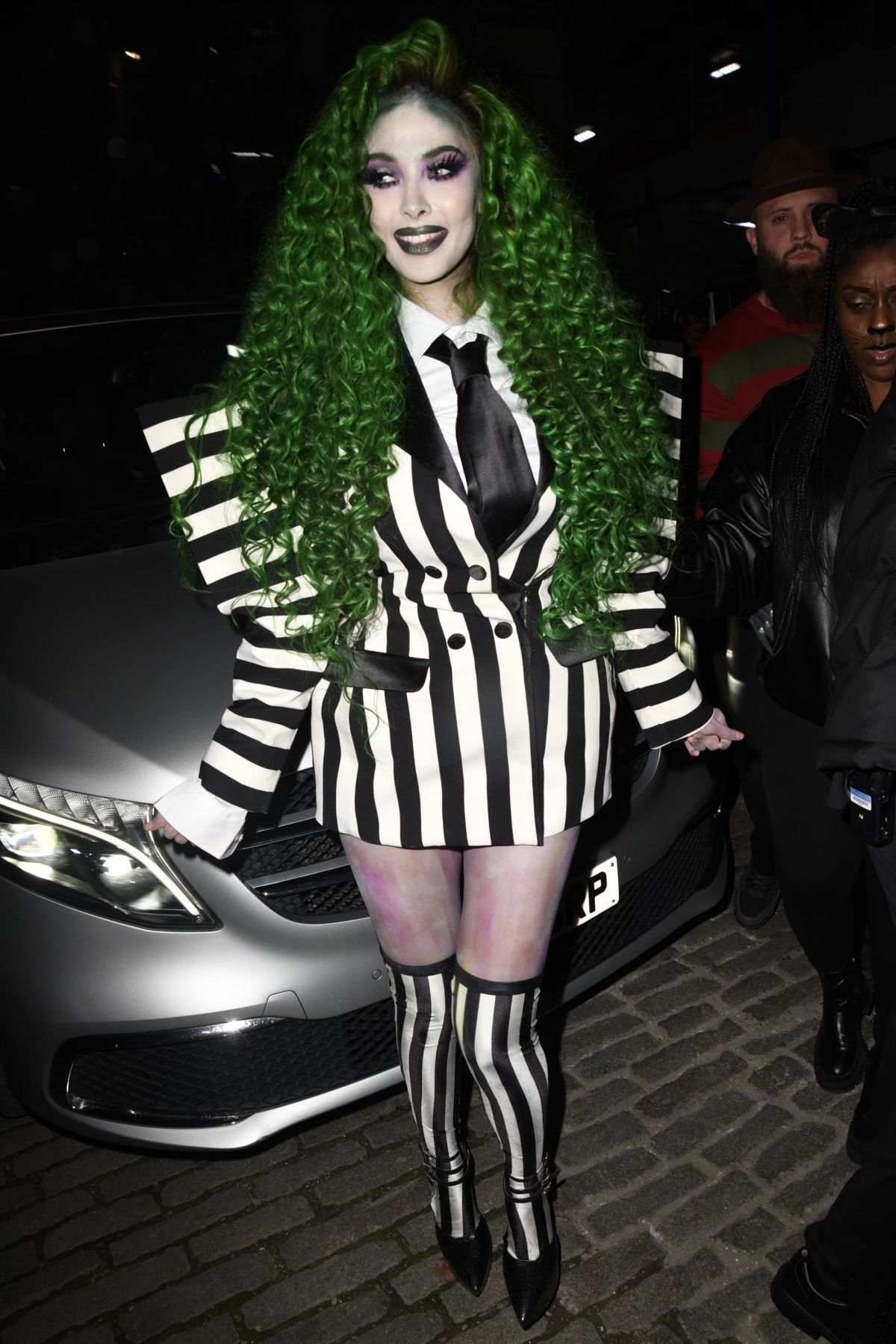 MAYA JAMA Arrives at Her 2024 Halloween Party in London 10/31/2024 ...