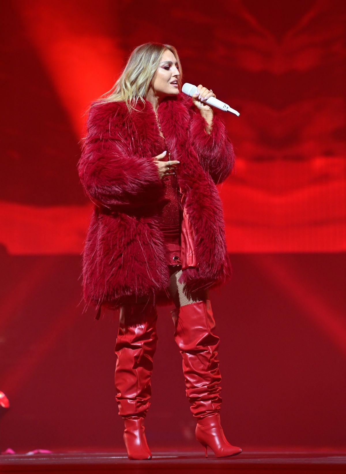 PERRIE EDWARDS Performs at Hits Radio Live at The Co Op Live Arena in ...