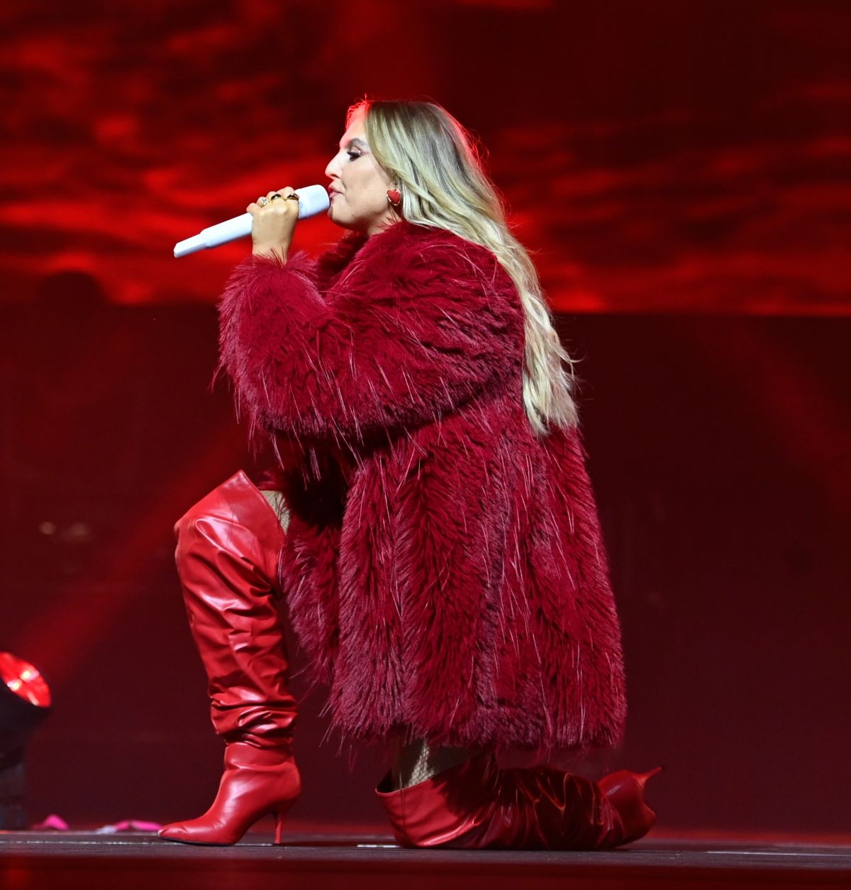 PERRIE EDWARDS Performs at Hits Radio Live at The Co Op Live Arena in ...