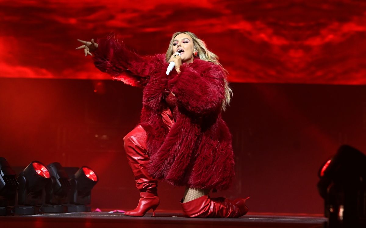 PERRIE EDWARDS Performs at Hits Radio Live at The Co Op Live Arena in ...