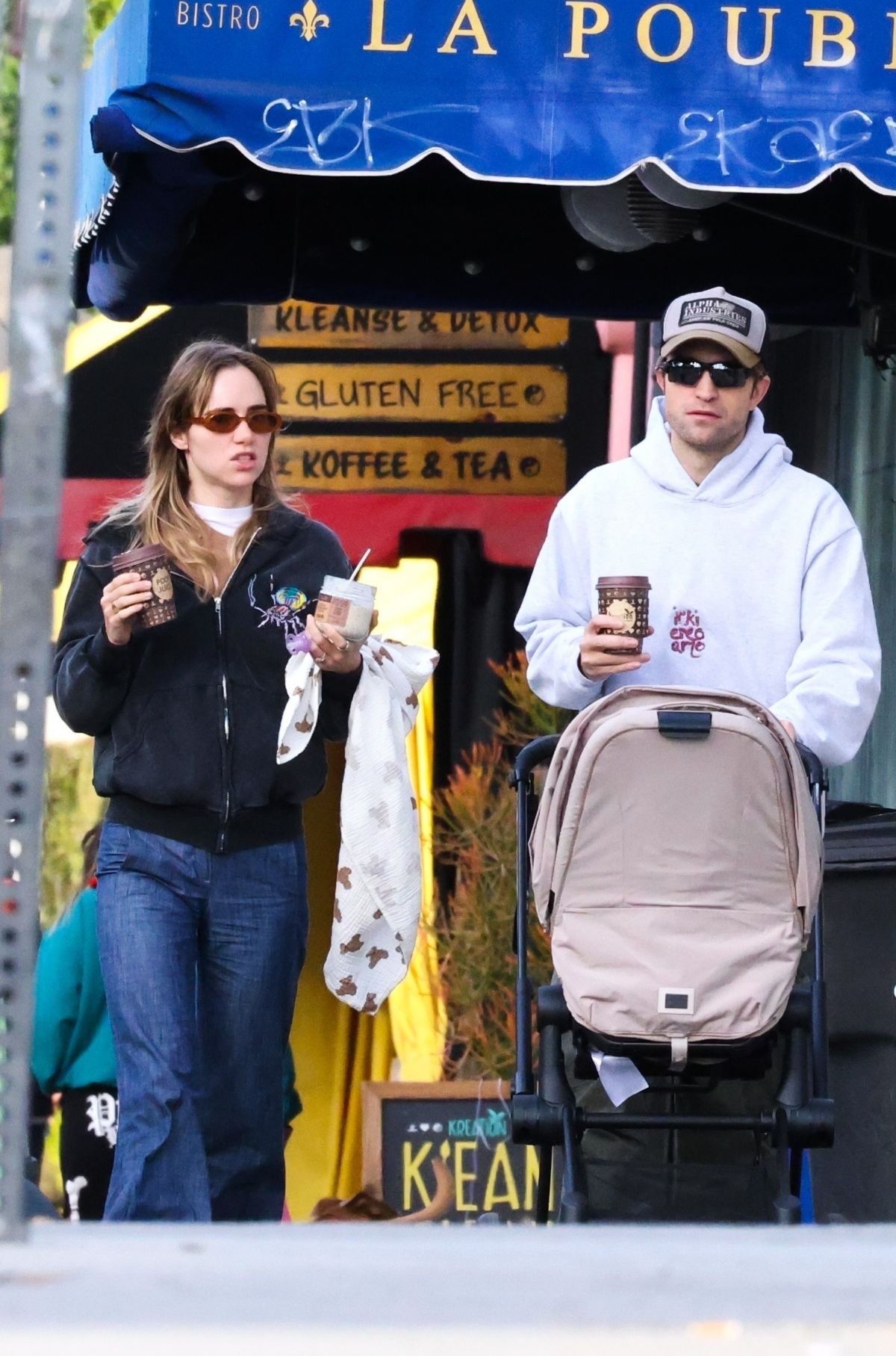 SUKI WATERHOUSE and Robert Pattinson Out with Their Baby 11/30/2024 ...