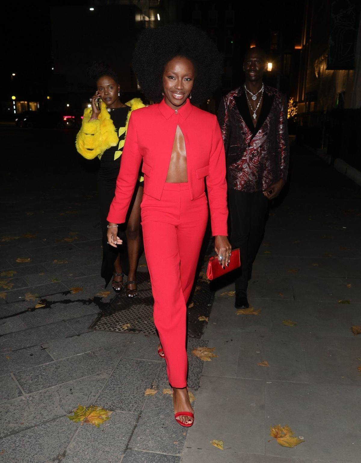 AJ ODUDU Arrives at Vas J Morgan British Fashion Awards Afterparty in ...