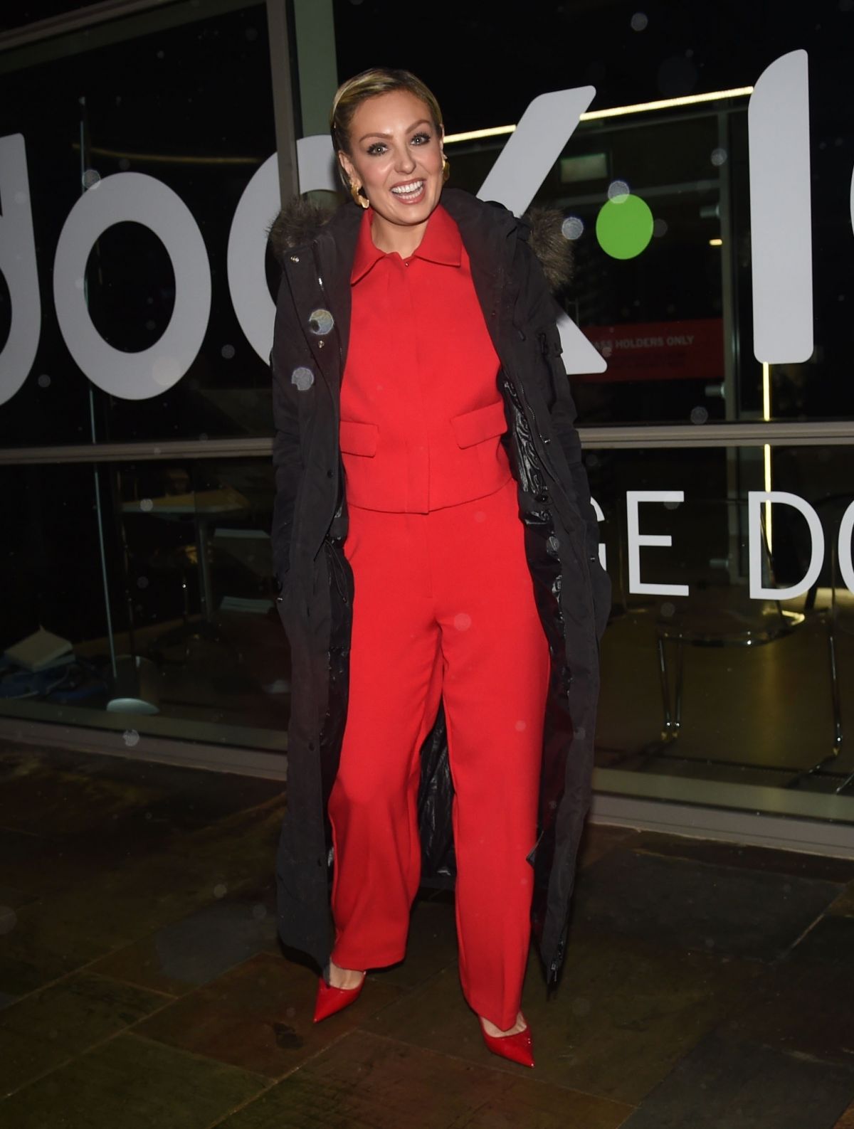 AMY DOWDEN Leaves BBC Breakfast Studios in Manchester 12/18/2024 ...