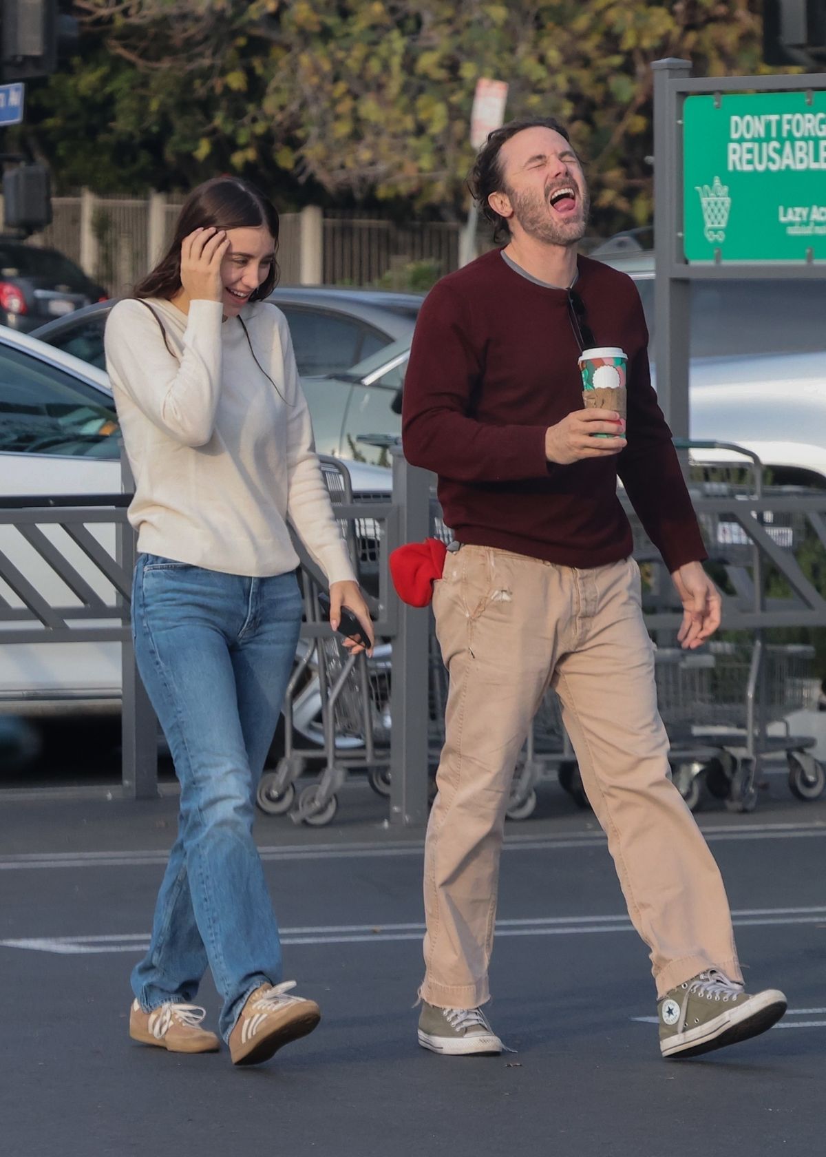 CAYLEE COWAN and Casey Affleck Out on Grocery Shopping at Lazy Acres in ...