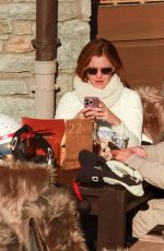 EMMA WATSON Out Skiing with Friends on a Christmas Holiday in ...