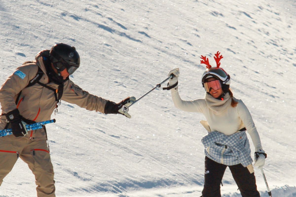 EMMA WATSON Out Skiing with Friends on a Christmas Holiday in ...