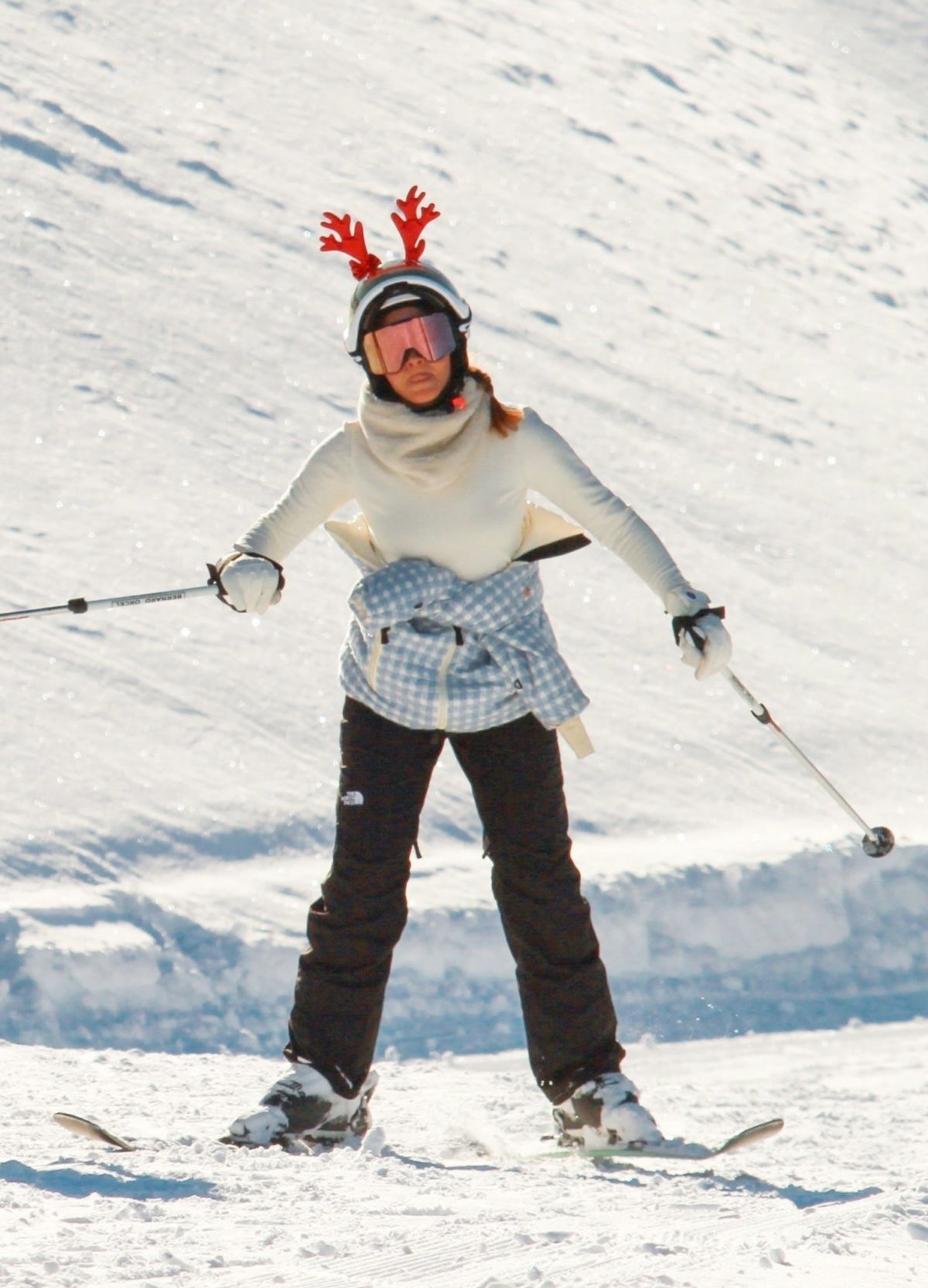 EMMA WATSON Out Skiing with Friends on a Christmas Holiday in ...