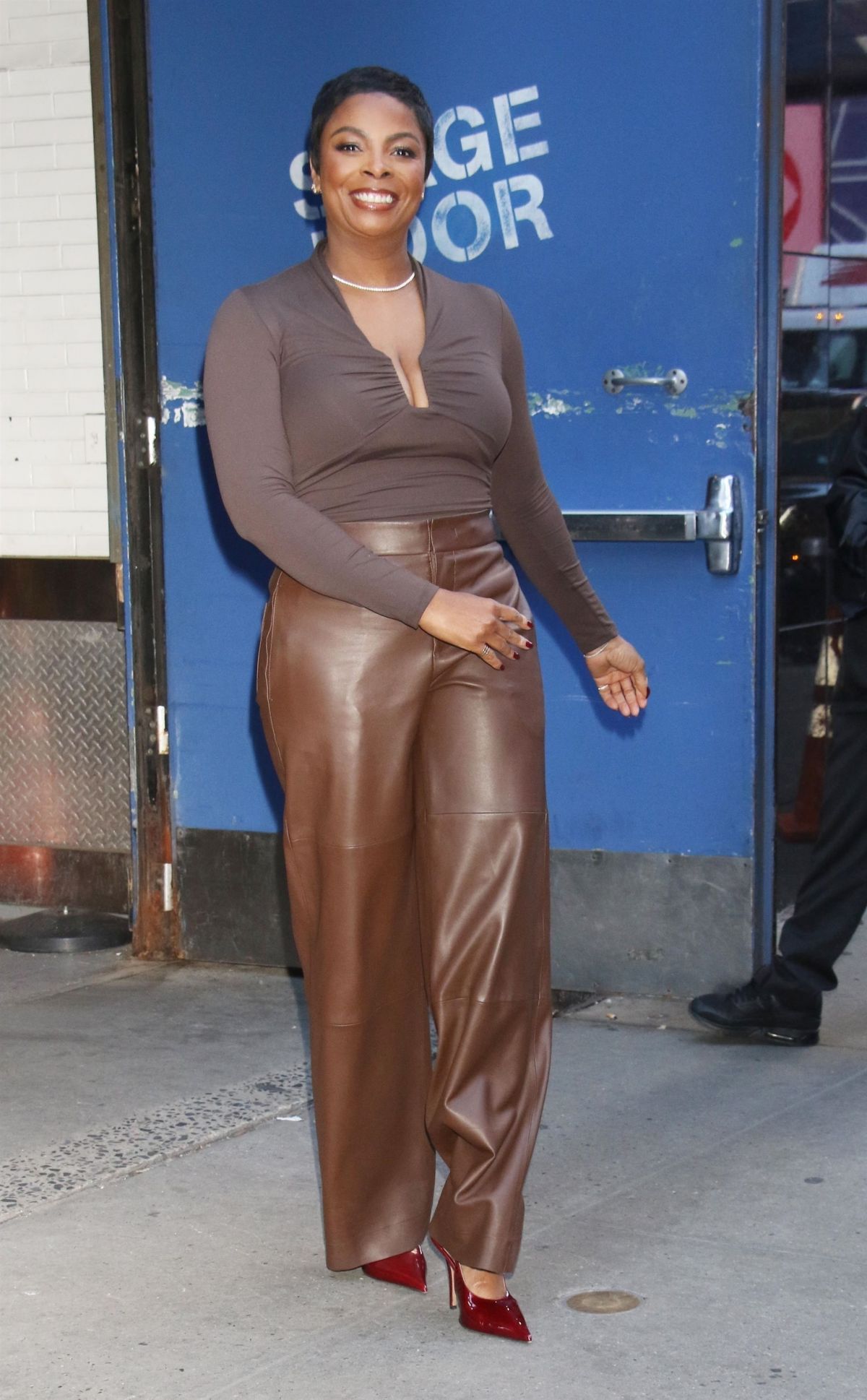 JANELLE JAMES Arrives at Good Morning America in New York 12/02/2024 ...