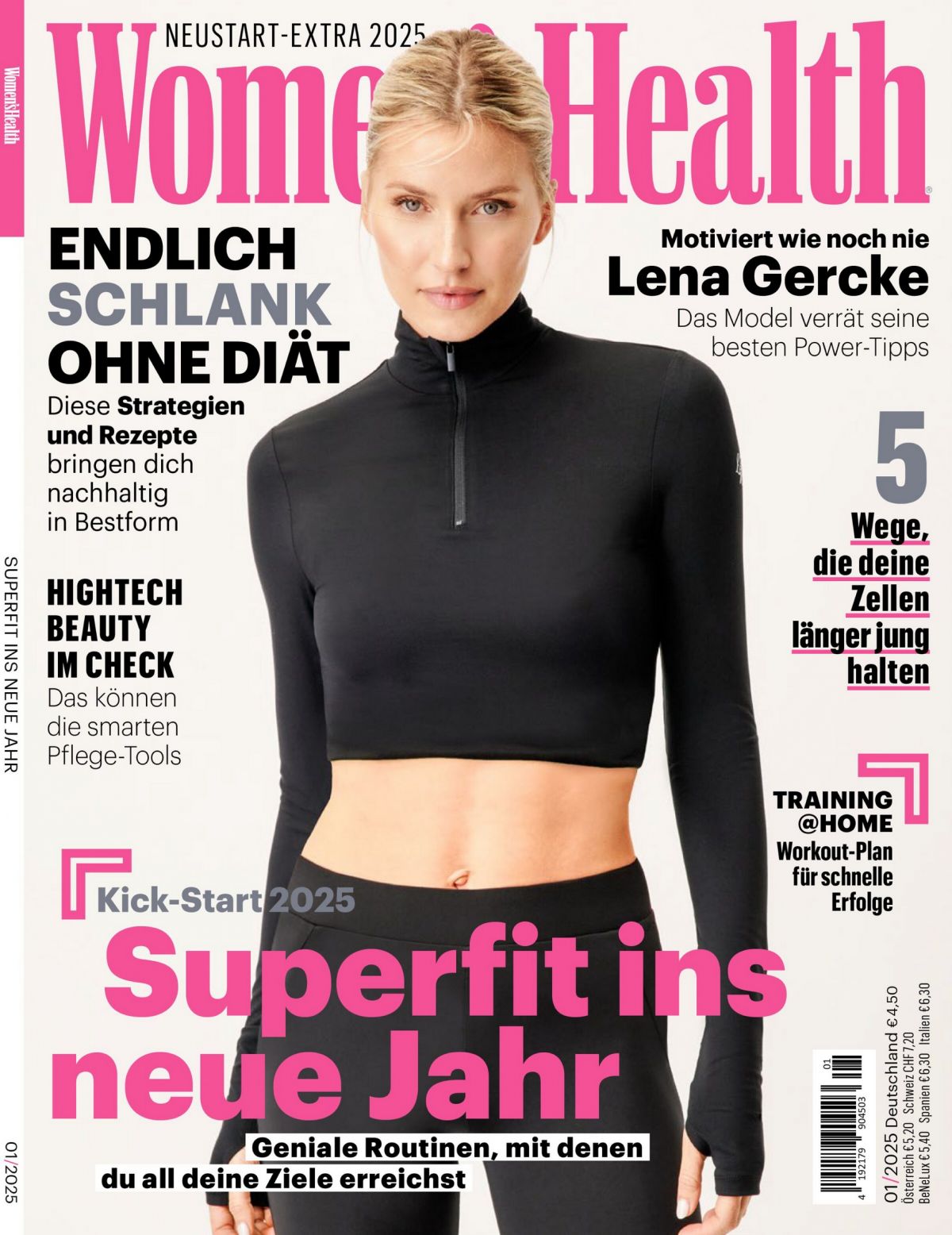 LENA GERCKE in Women’s Health Germany, January 2025 – HawtCelebs