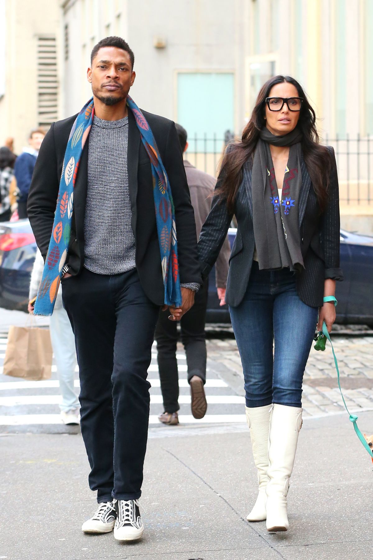 PADMA LAKSHMI and Poet Terrance Hayes Out With Her Dog in New York 12 ...