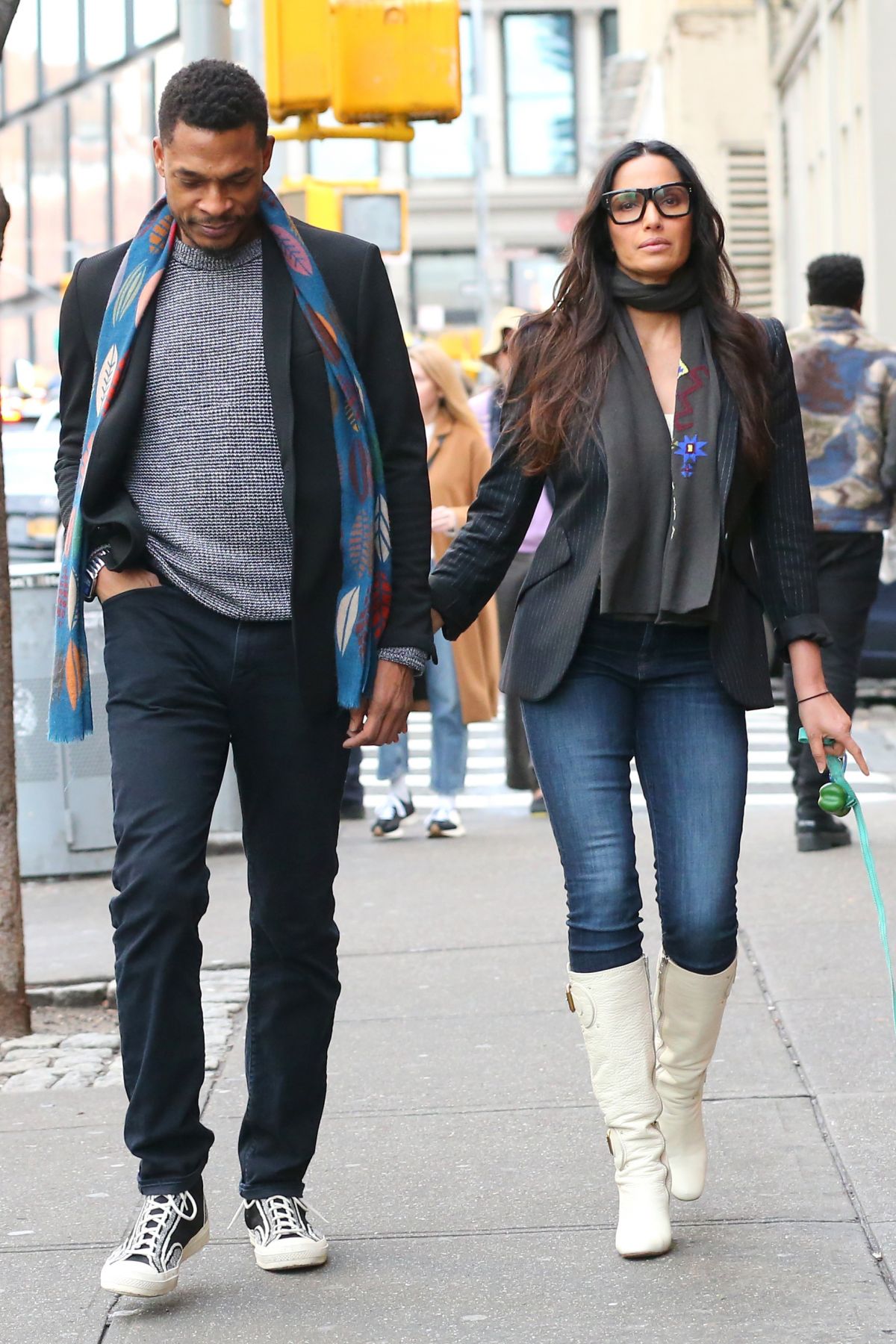 PADMA LAKSHMI and Poet Terrance Hayes Out With Her Dog in New York 12 ...