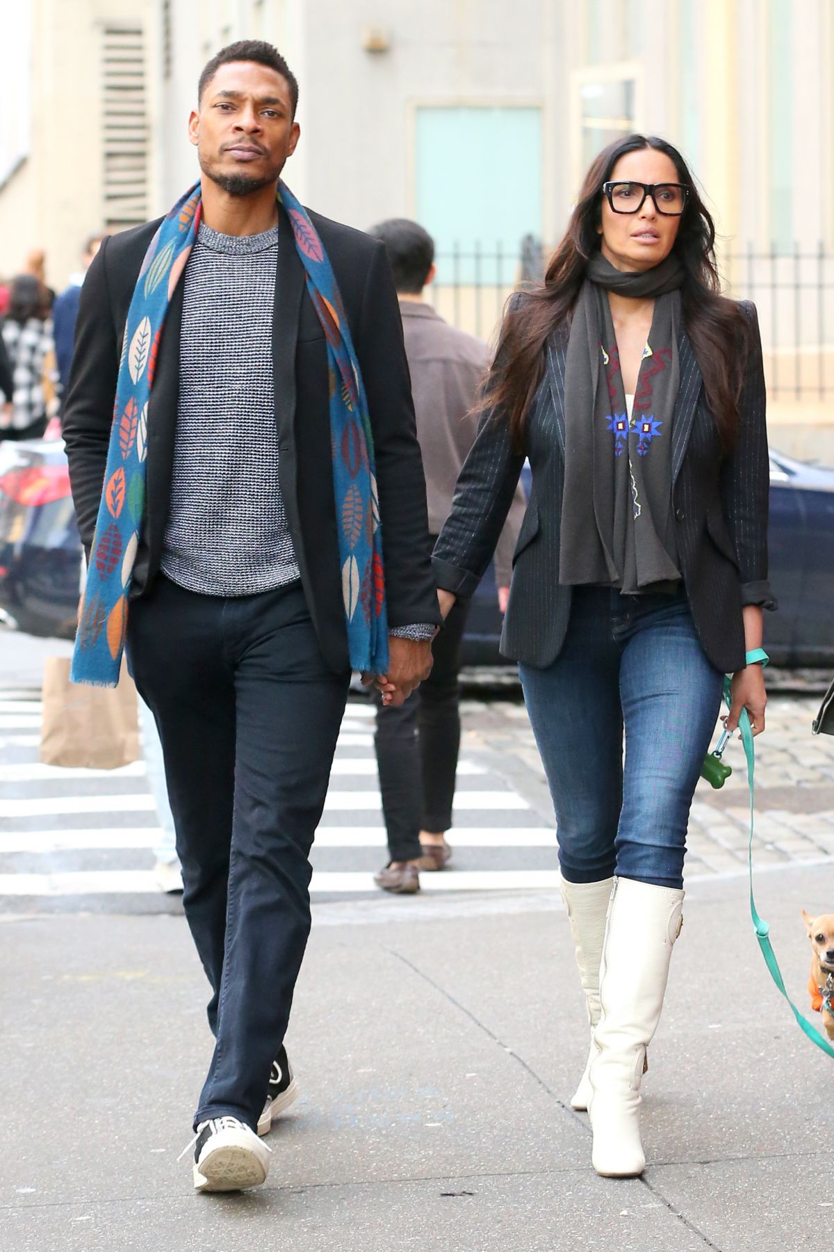 PADMA LAKSHMI and Poet Terrance Hayes Out With Her Dog in New York 12 ...