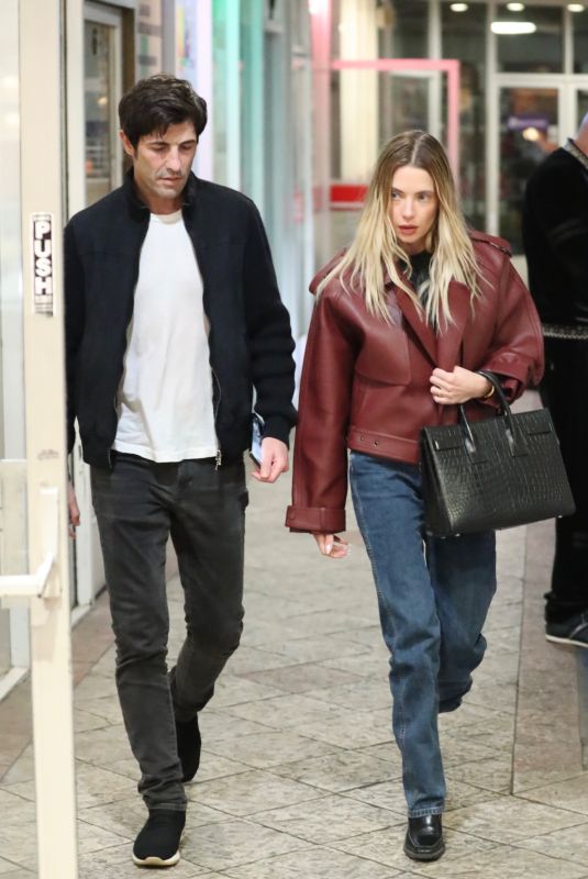 ASHLEY BENSON and Brandon Davis Arrives for Dinner at Sushi Park in ...