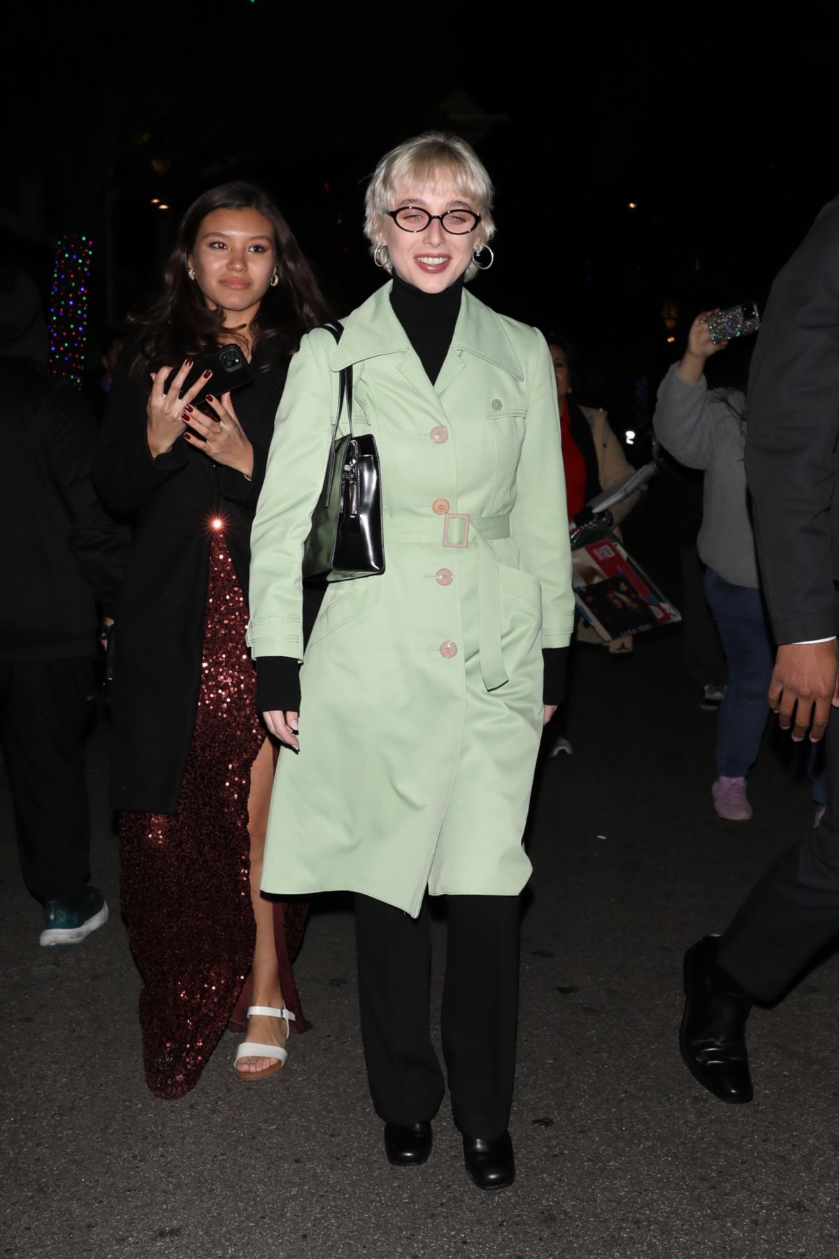 EMMA CHAMBERLAIN Leaves UTA Golden Globes After-Party in Beverly Hills ...