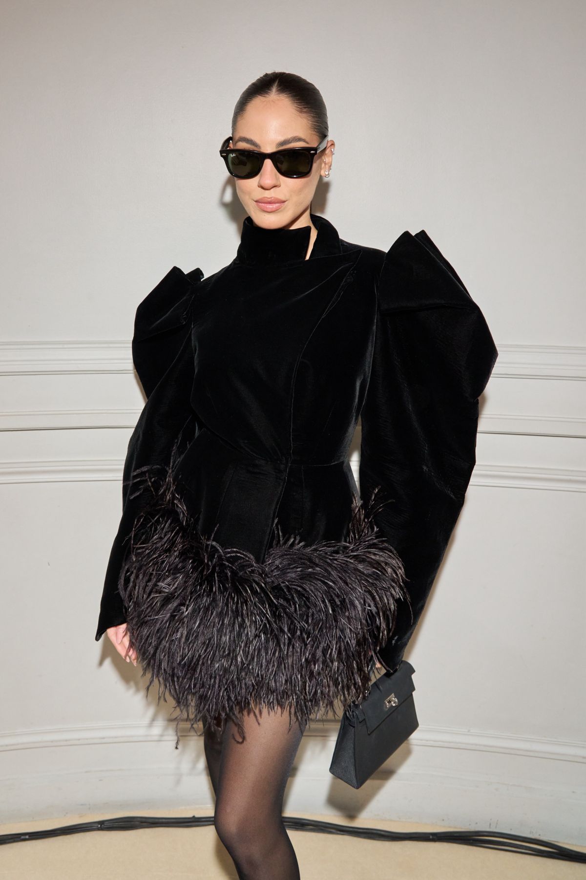 GIULIA DE LELLIS at Alexandre Vauthier Haute Couture Spring-Summer 2025 ...