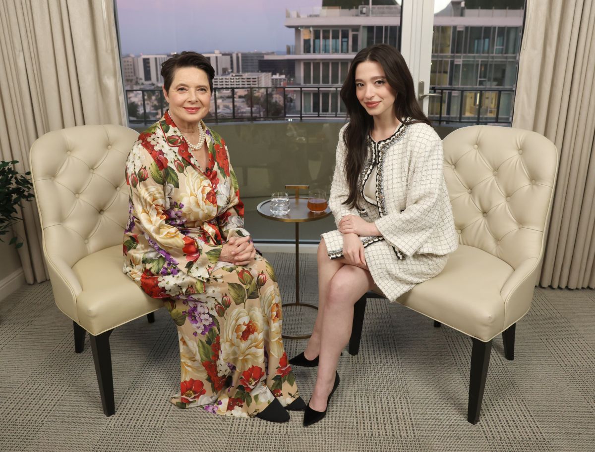 ISABELLA ROSSELLINI and MIKEY MADISON on the Set of TheWrap’s ...
