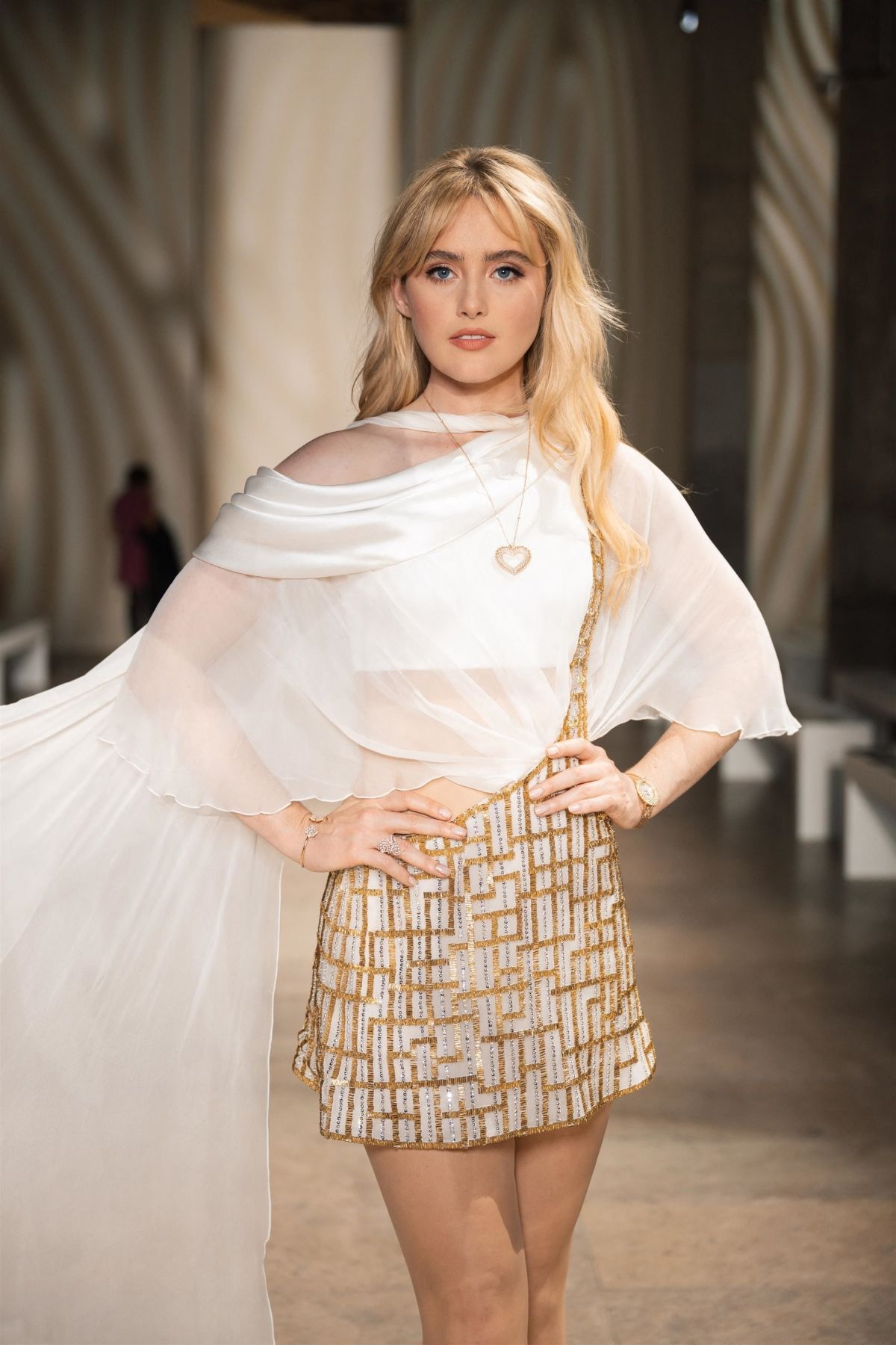 KATHRYN NEWTON at Georges Chakra Haute Couture Spring-Summer 2025 Show ...