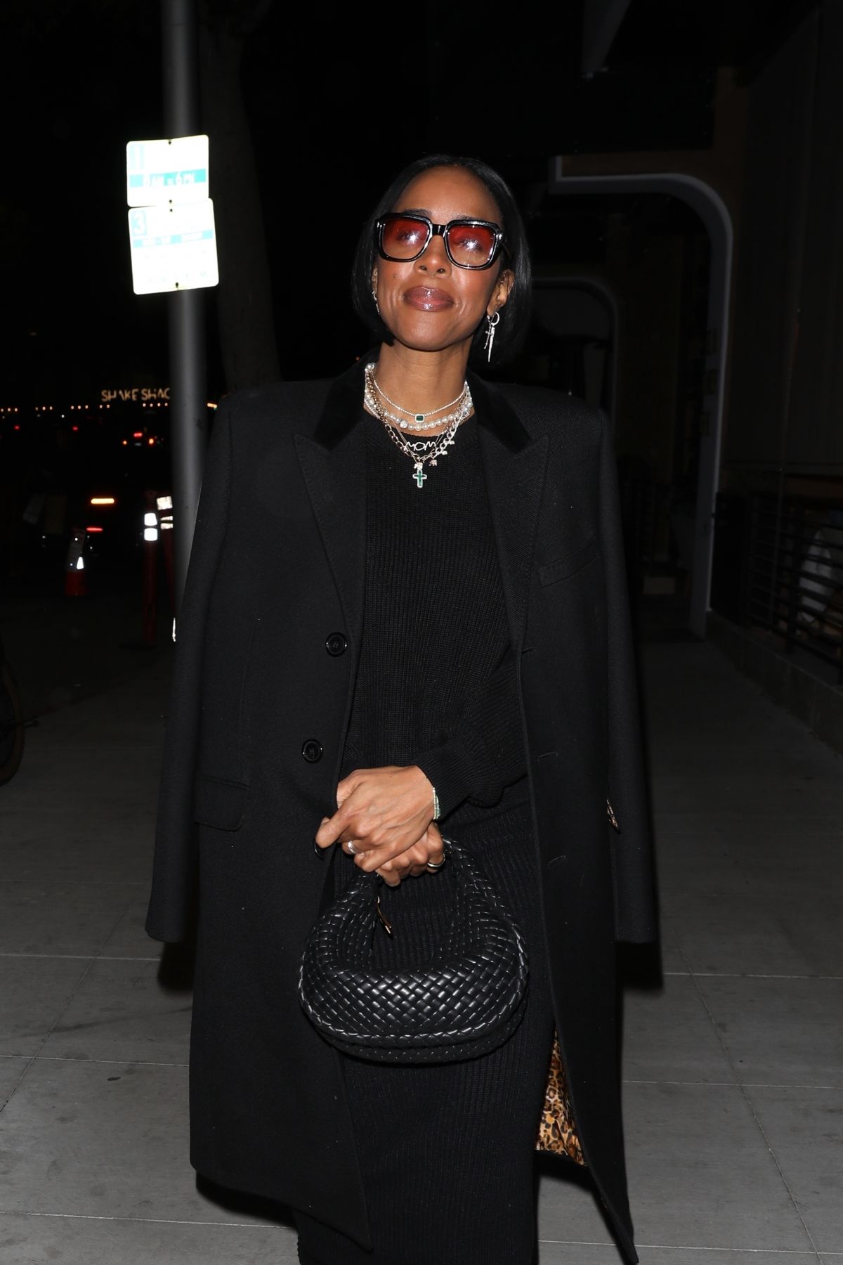 KELLY ROWLAND Out for Dinner with a Friend at Marea Italian Restaurant ...