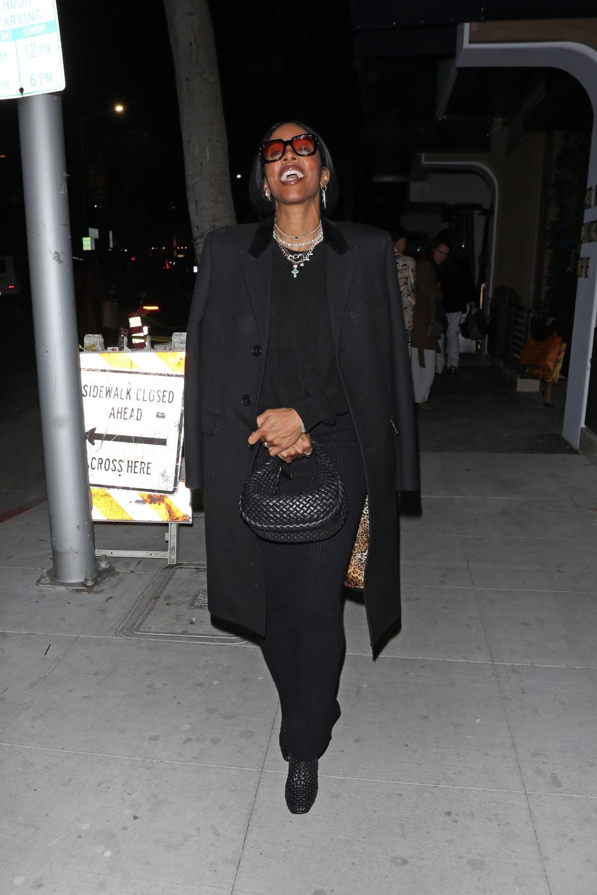 KELLY ROWLAND Out for Dinner with a Friend at Marea Italian Restaurant ...