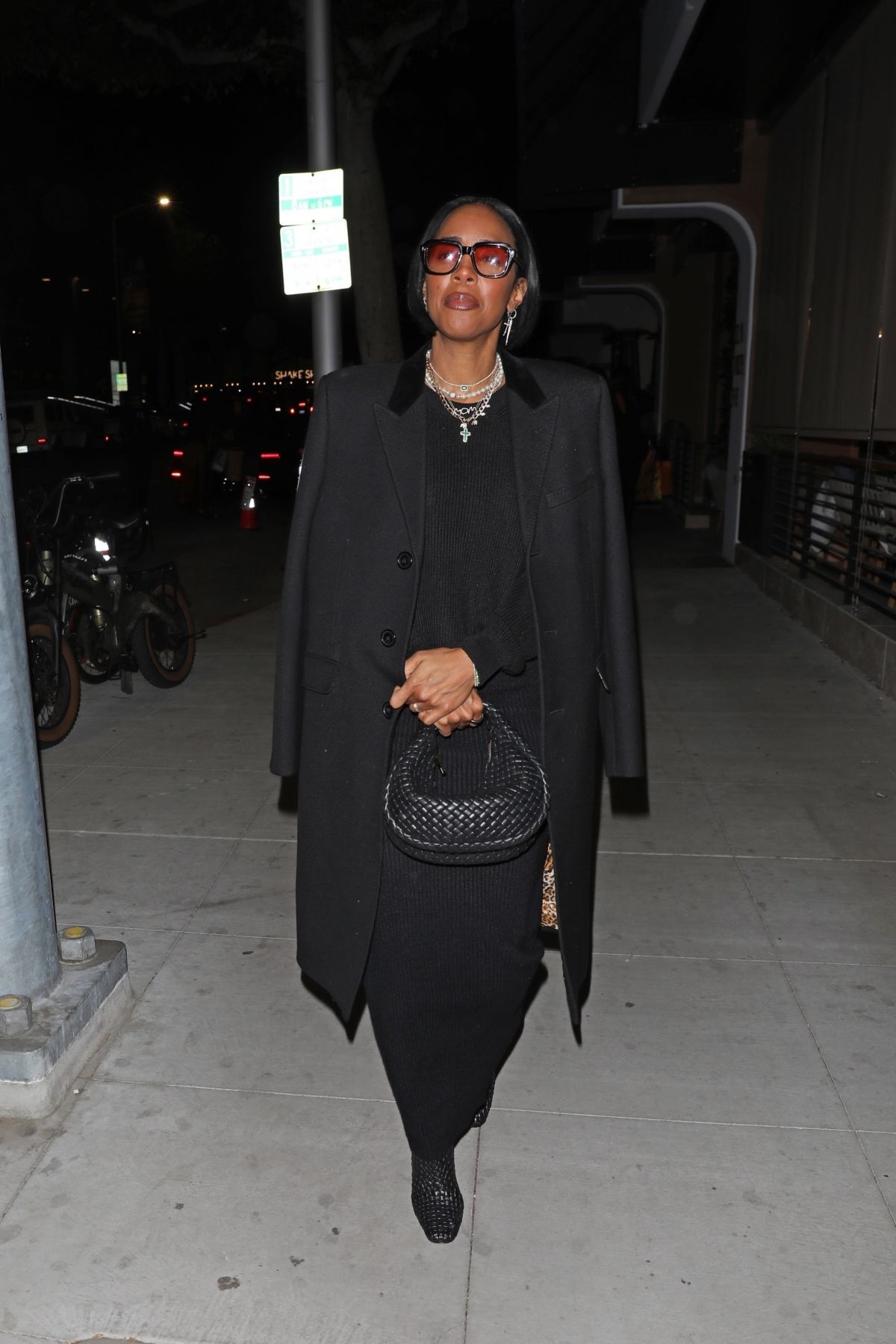 KELLY ROWLAND Out for Dinner with a Friend at Marea Italian Restaurant ...