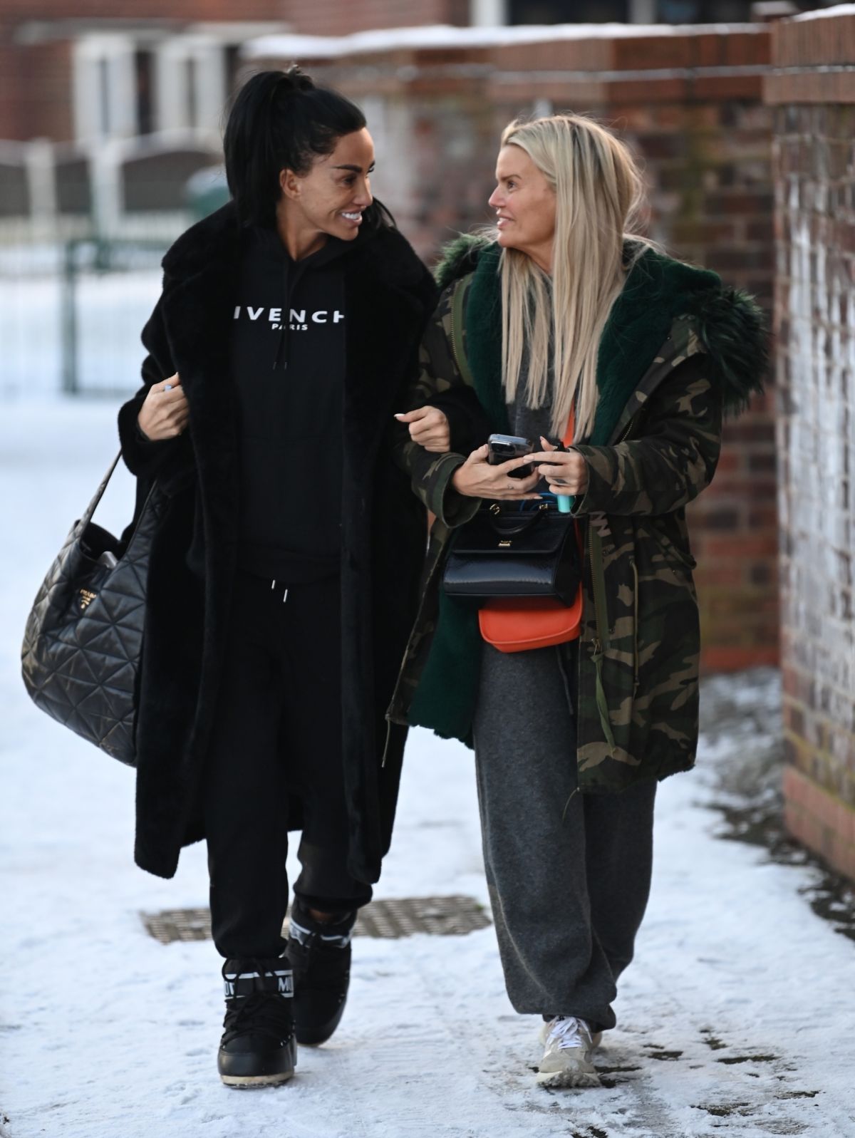 KERY KATONA and KATIE PRICE Arrives Back into Warrington After a Few ...
