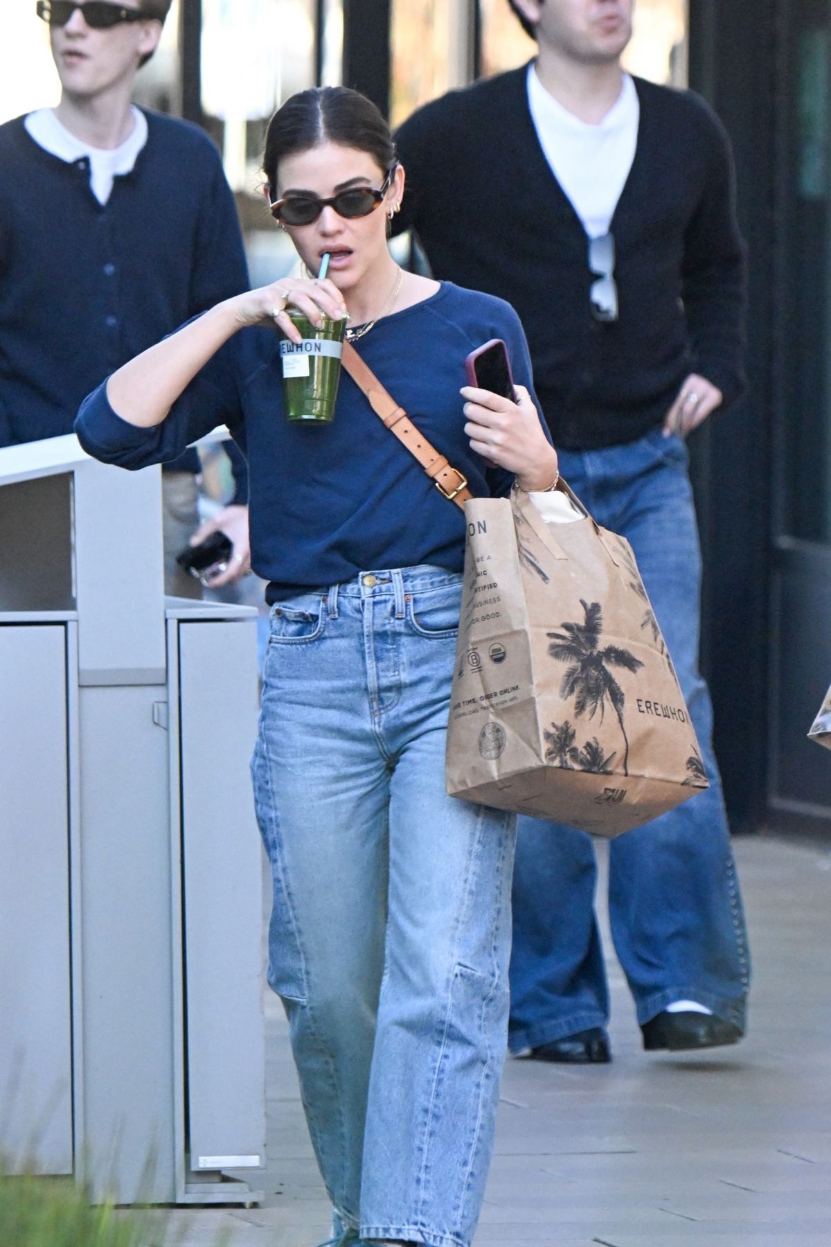 LUCY HALE Stops by Erewhon Market to Stock up on Groceries and a Green ...