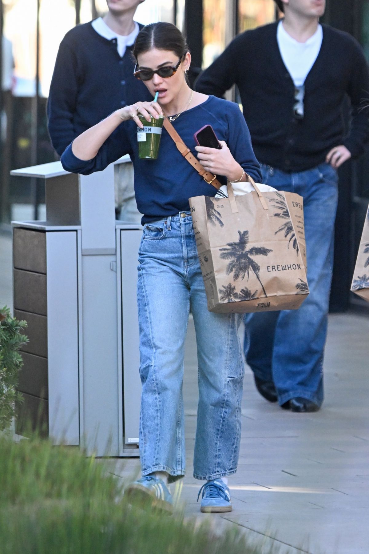 LUCY HALE Stops by Erewhon Market to Stock up on Groceries and a Green ...
