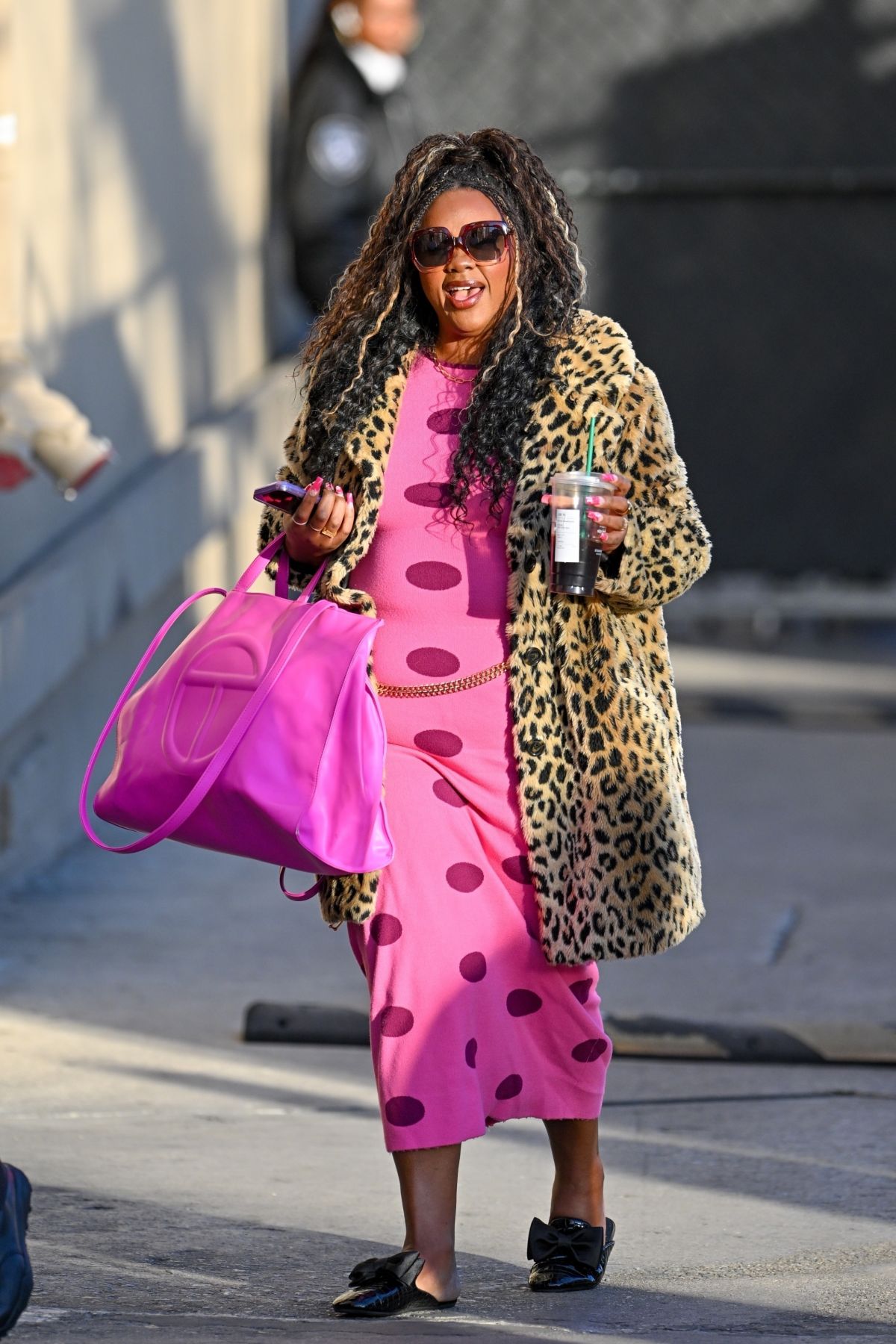 NICOLE BYER Arrives at Jimmy Kimmel Live to Promotes Why Won’t You Date ...