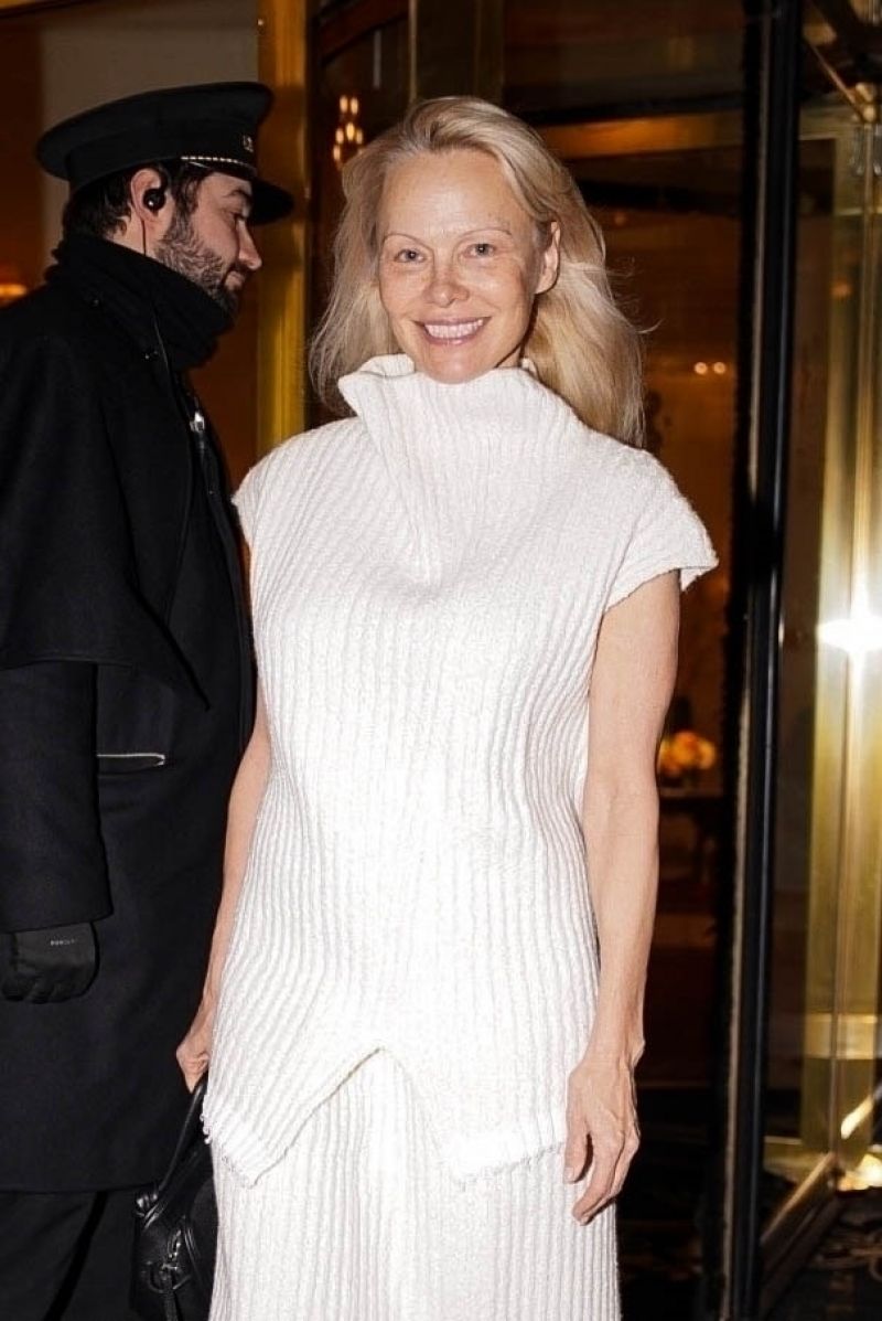 PAMELA ANDERSON Night Out at Paris Fashion Week 01/26/2025 – HawtCelebs
