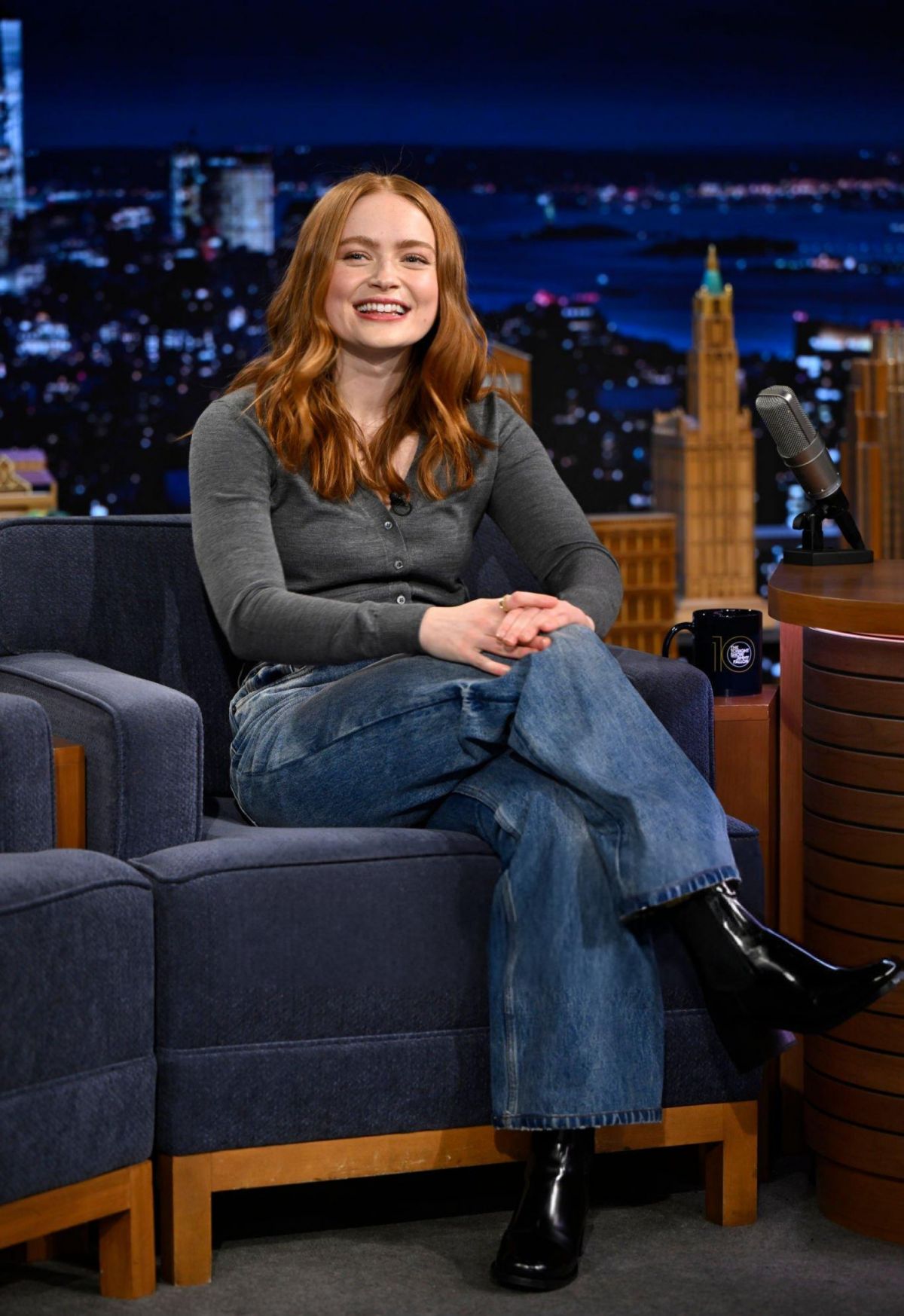 SADIE SINK at Tonight Show Starring Jimmy Fallon in New York 01/30/2025 ...