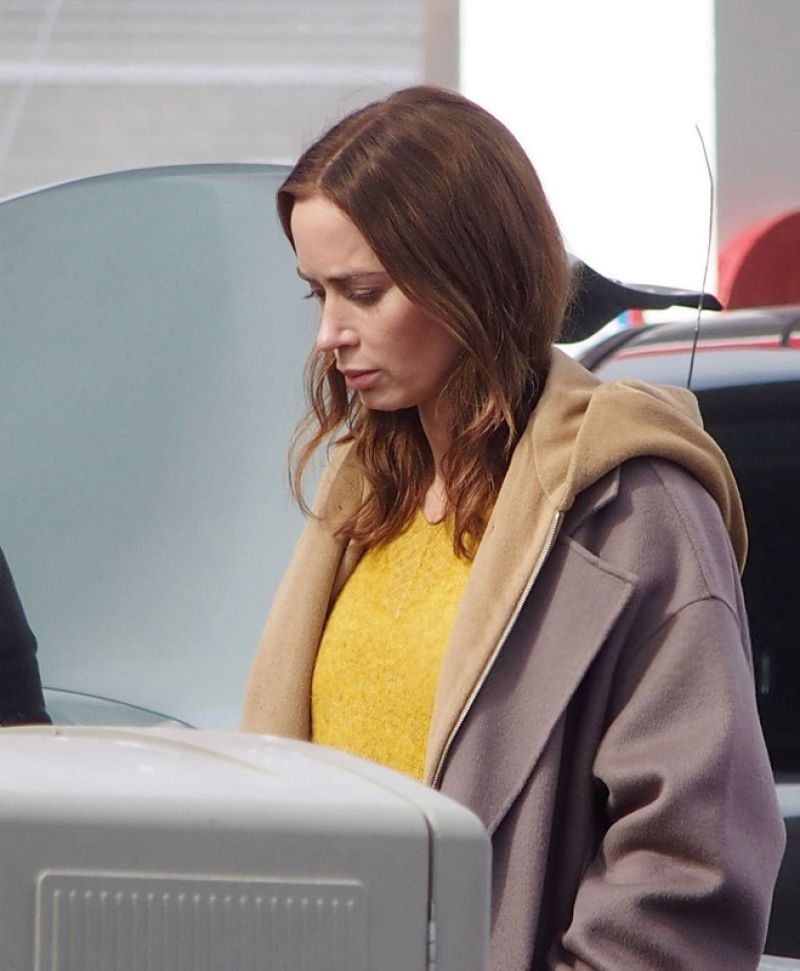 EMILY BLUNT Filming an Untitled Steven Spielberg Movie in Montville 02 ...
