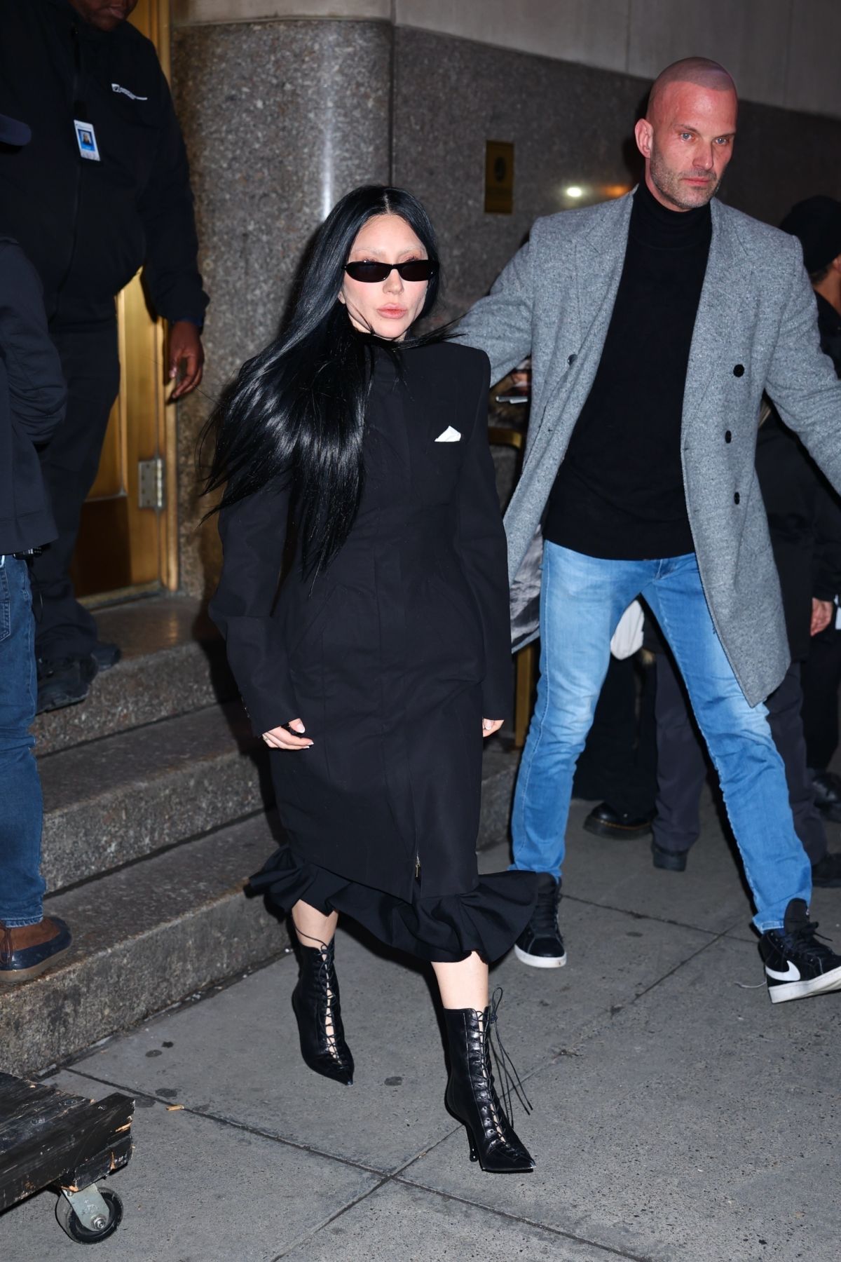 LADY GAGA and Michael Polansky Leaves Radio City Music Hall in New York ...
