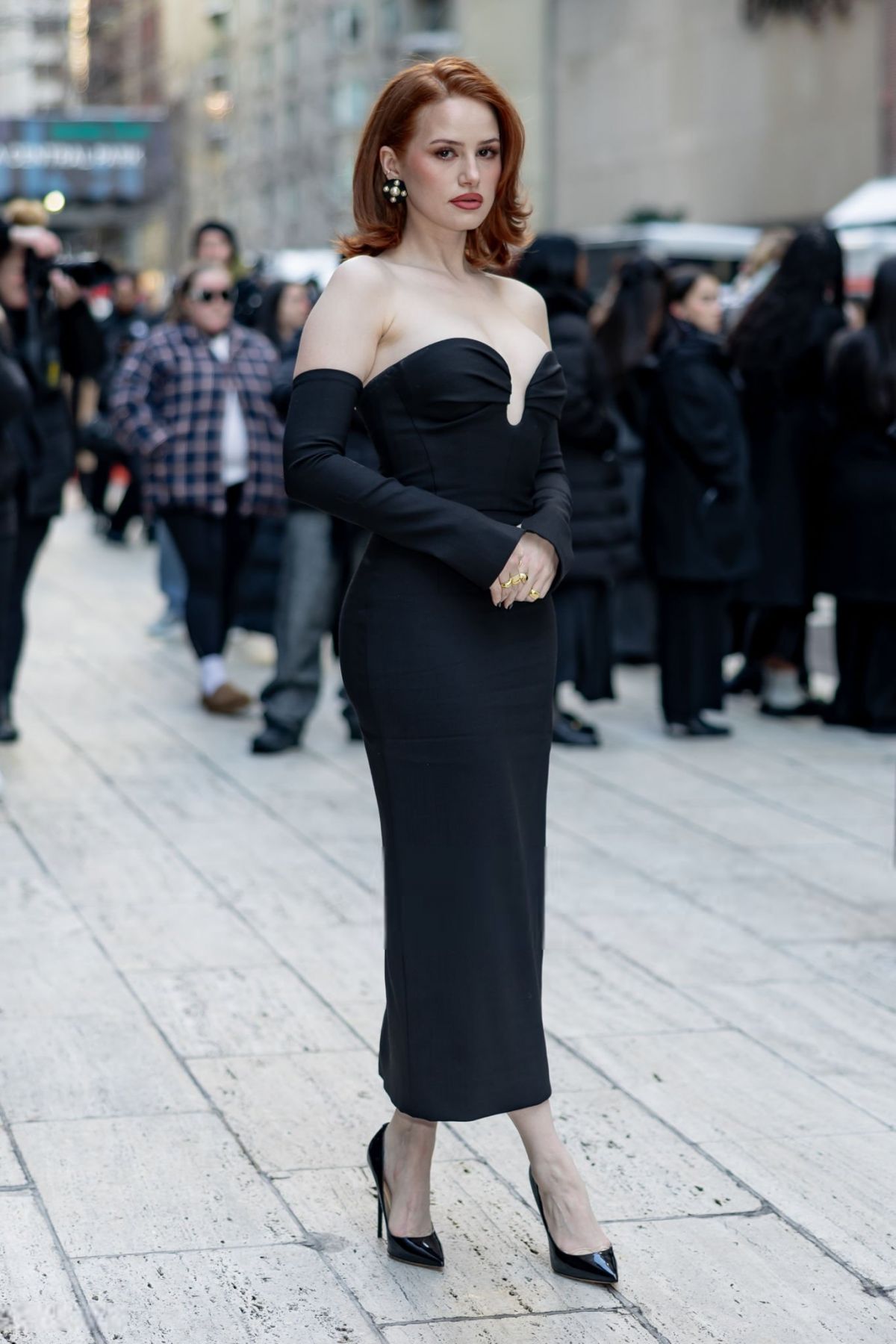 MADELAINE PETSCH at Carolina Herrera Fall RTW 2025 Fashion Show at NYFW ...