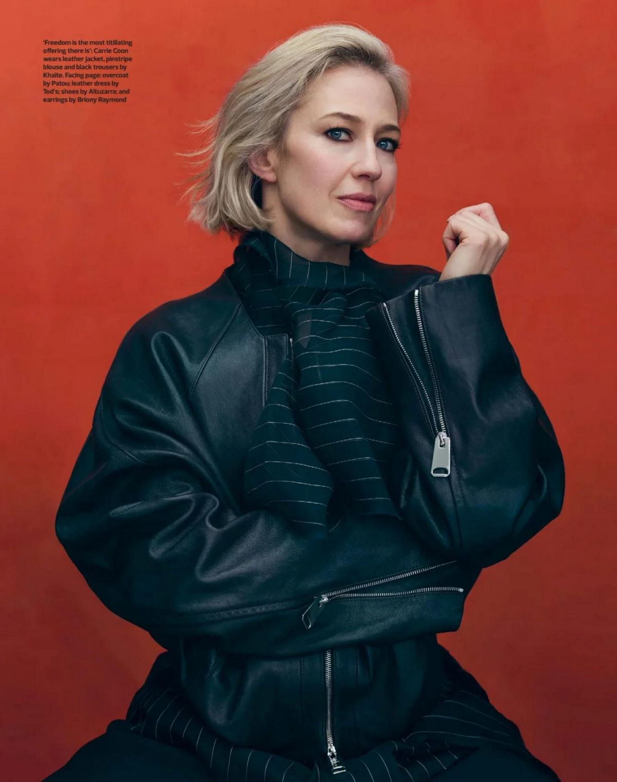 CARRIE COON in The Observer Magazine, March 2025 – HawtCelebs