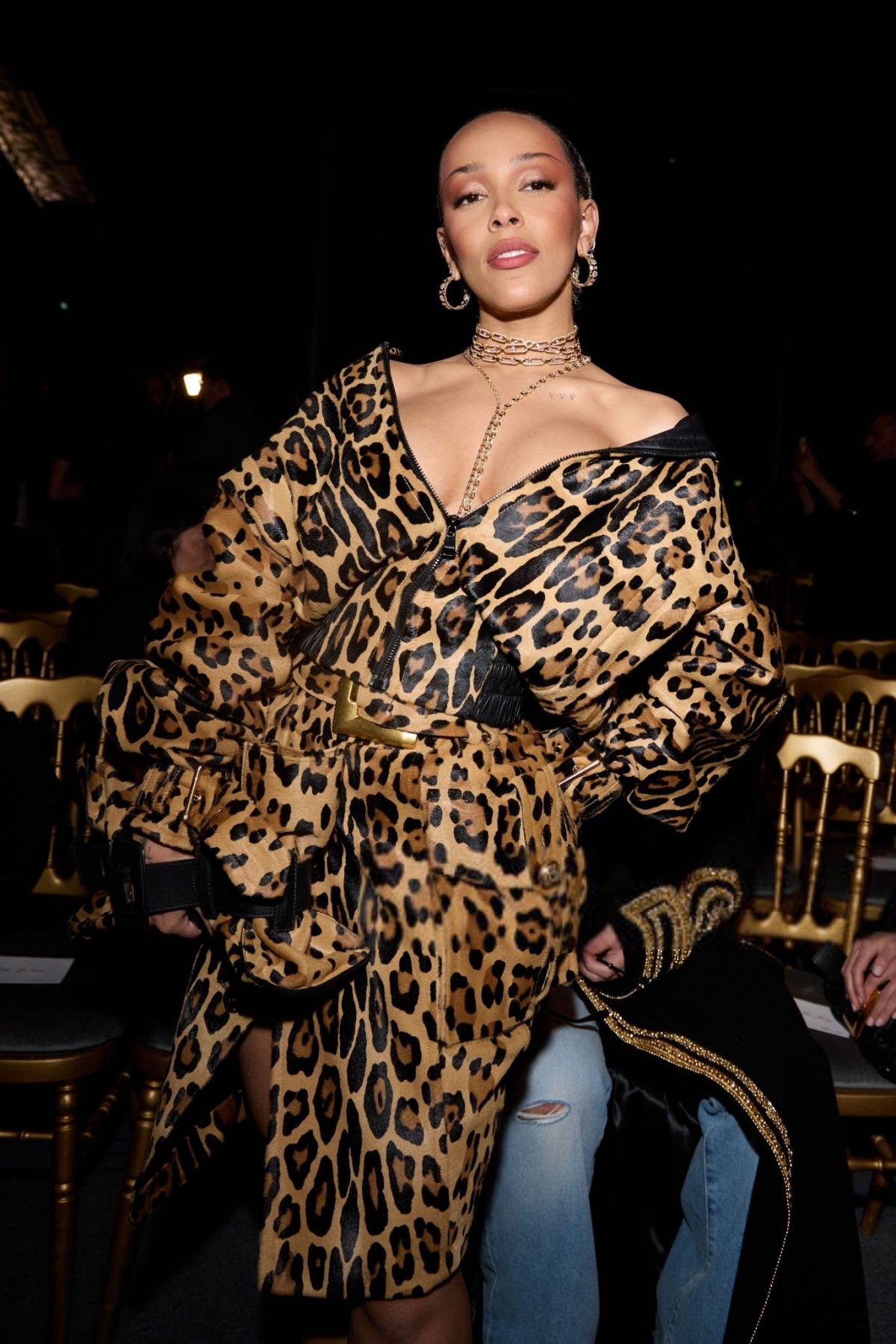 DOJA CAT at Balmain Womenswear Fall/Winter 2025 Fashion Show in Paris ...