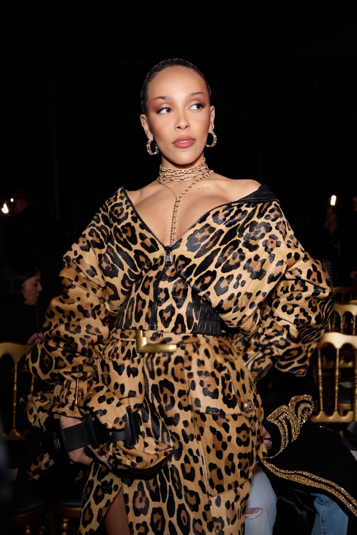 DOJA CAT at Balmain Womenswear Fall/Winter 2025 Fashion Show in Paris ...