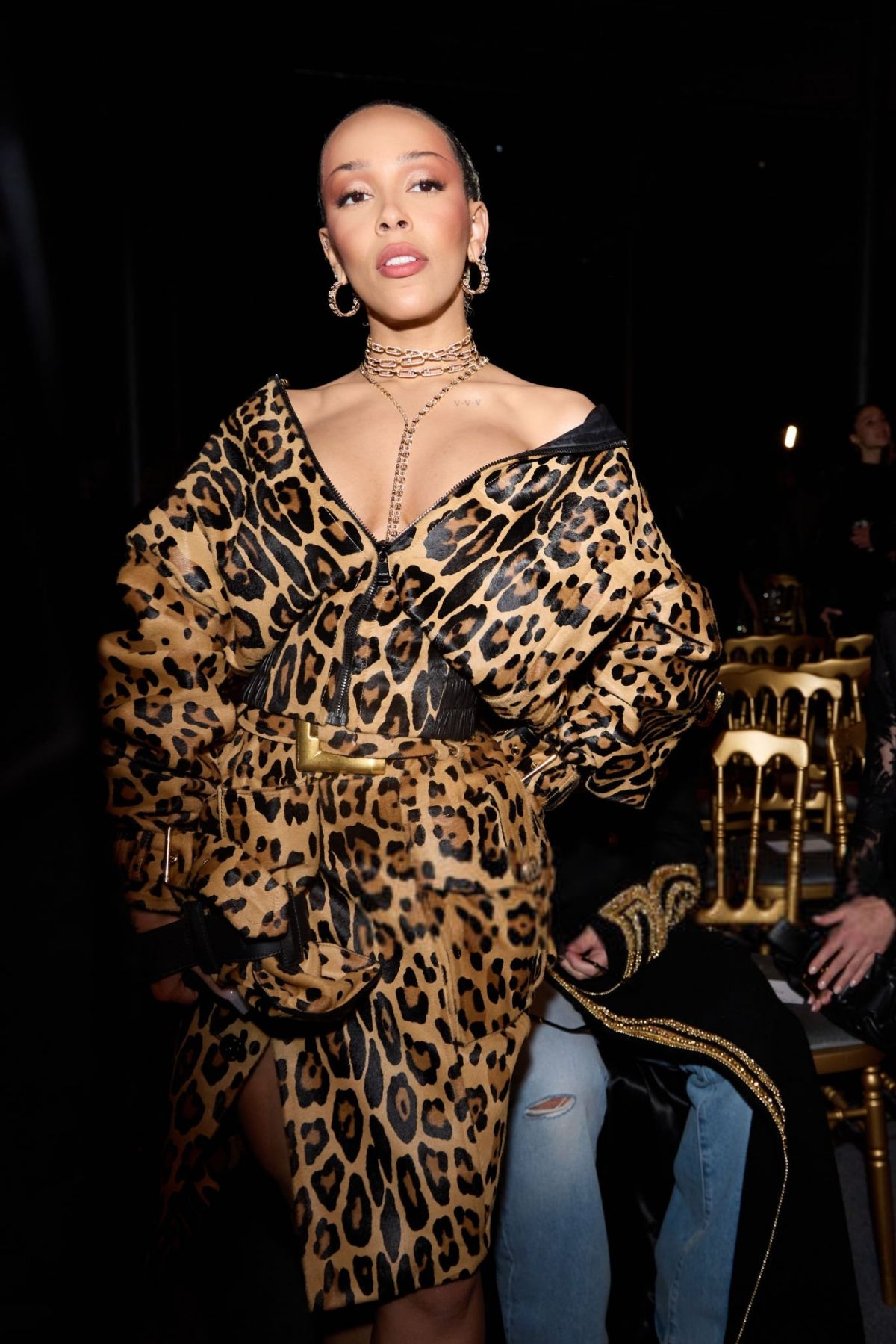 DOJA CAT at Balmain Womenswear Fall/Winter 2025 Fashion Show in Paris ...