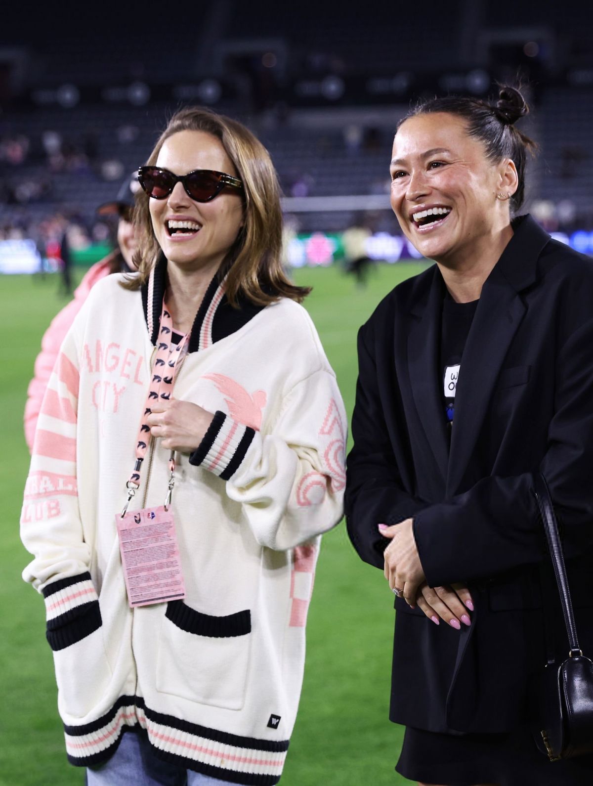 NATALIE PORTMAN at NWSL Match Between Angel City FC and Seattle Reign ...