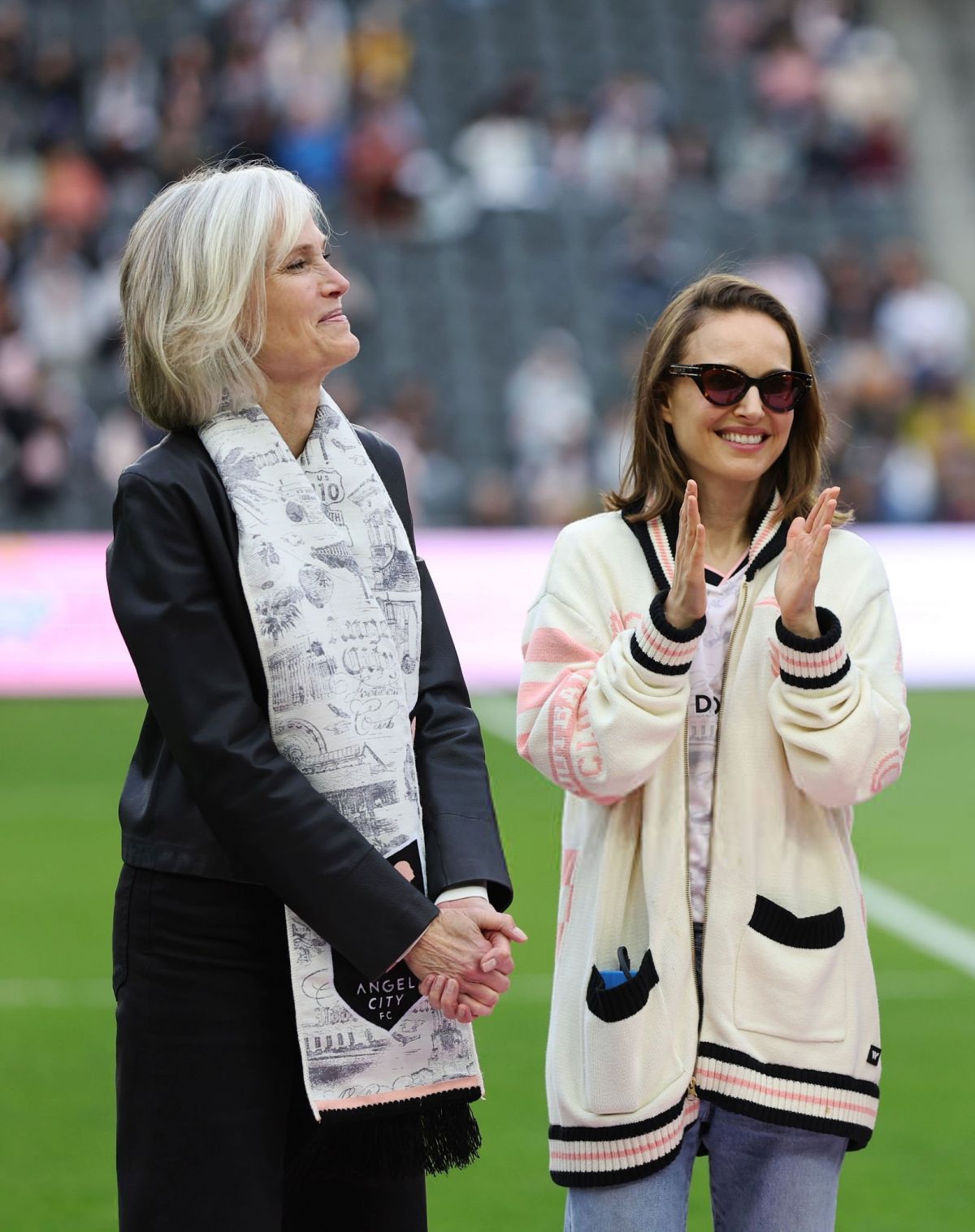 NATALIE PORTMAN at NWSL Match Between Angel City FC and Seattle Reign ...