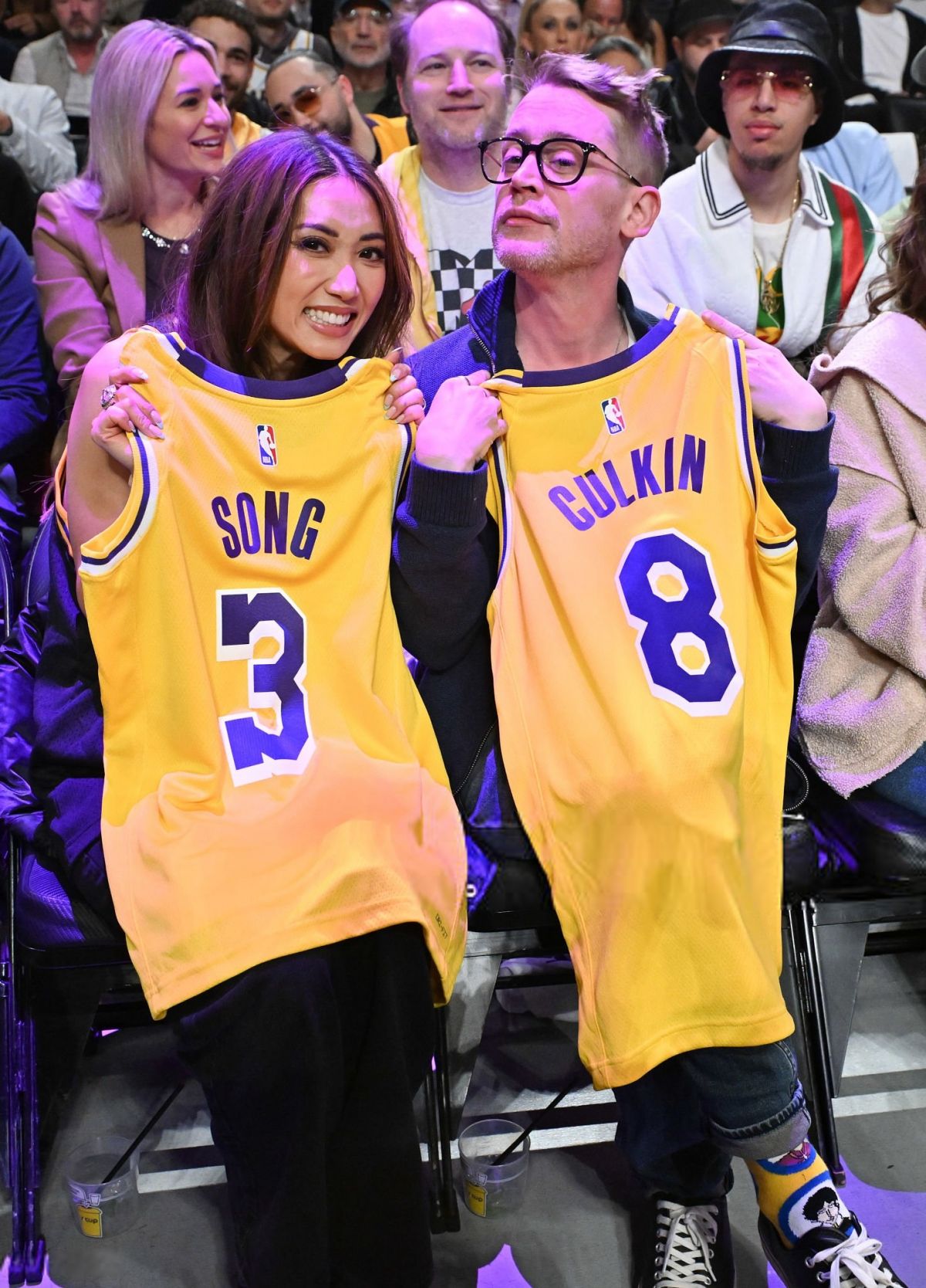 BRENDA SONG and Macaulay Culkin at NBA Game Between L.A. Lakers and ...