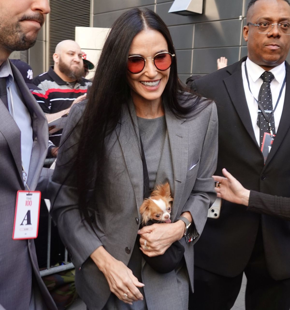 DEMI MOORE Arrives at Time 100 Event in New York City 04/23/2025 ...