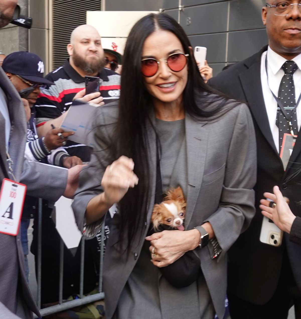 DEMI MOORE Arrives at Time 100 Event in New York City 04/23/2025 ...